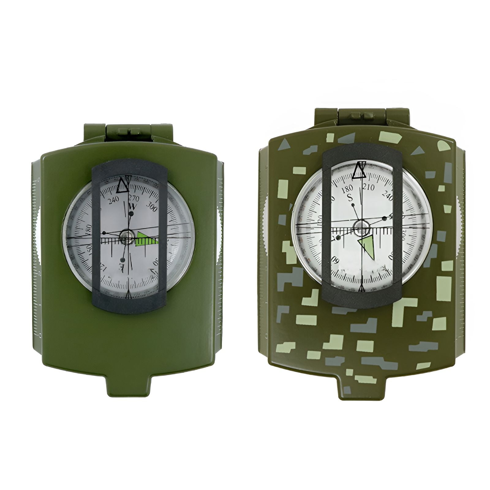 GJX 2Pcs Compass Hiking Survival,Highly Flexible Compass,Compact Design ...