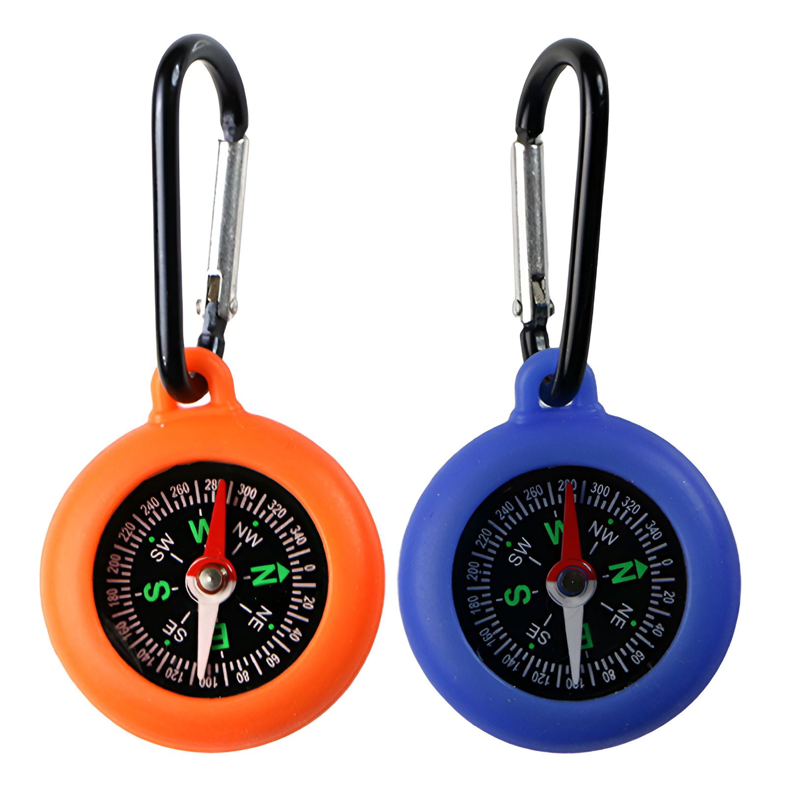 GJX 2Pcs Compass Hiking Survival,Precise Scale Compass,Clear Display Compass for Kids ...