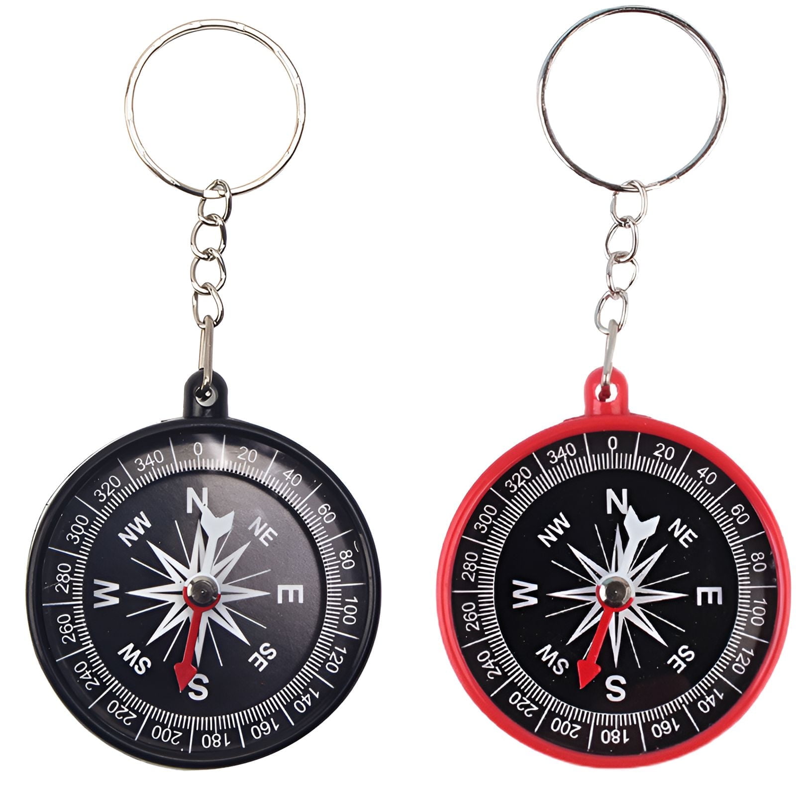 GJX 2Pcs Compass Hiking Survival,Premium Wood Compass for Kids,Guide ...