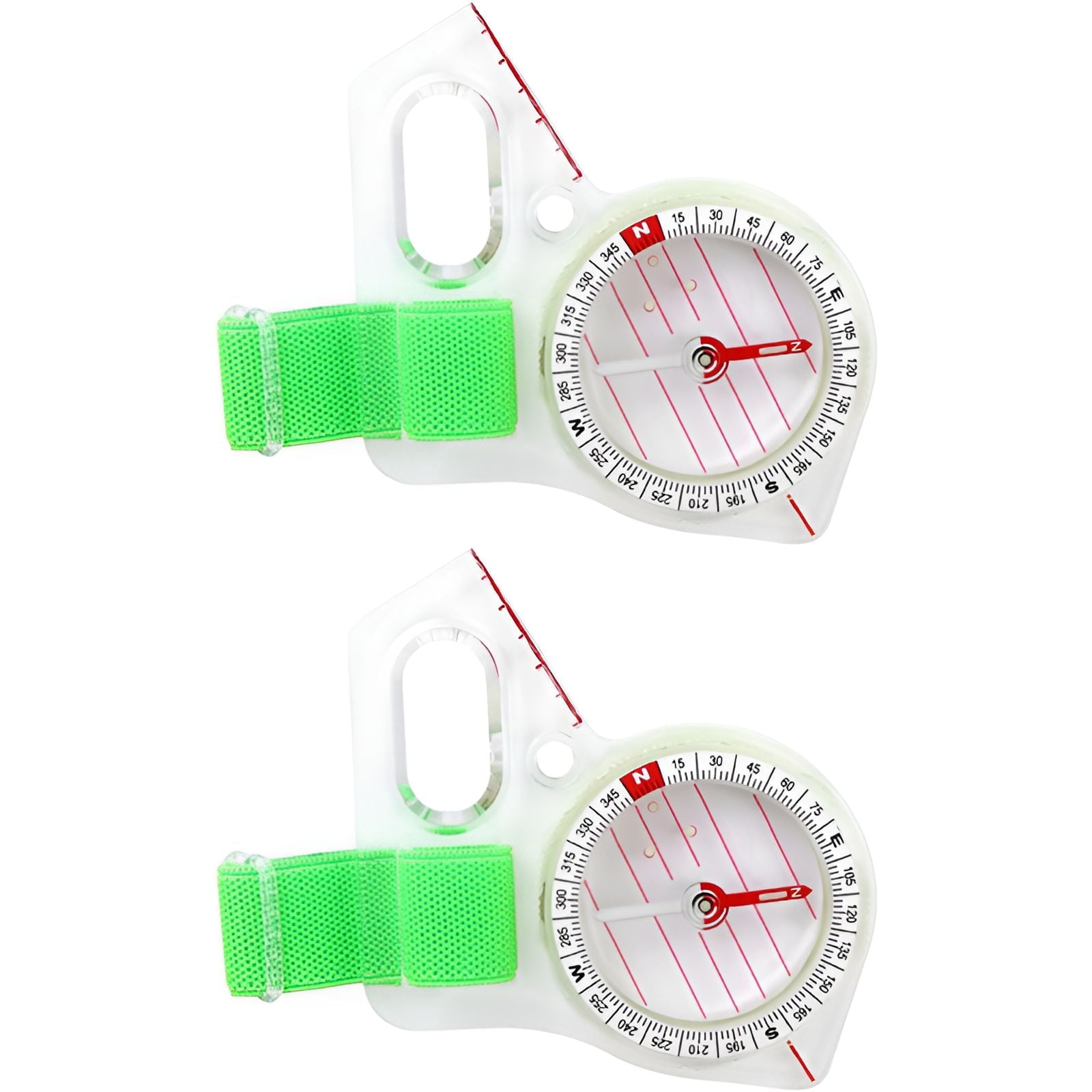 GJX 2Pcs Compass Hiking Survival,Strong Durability Compass,Easy to ...