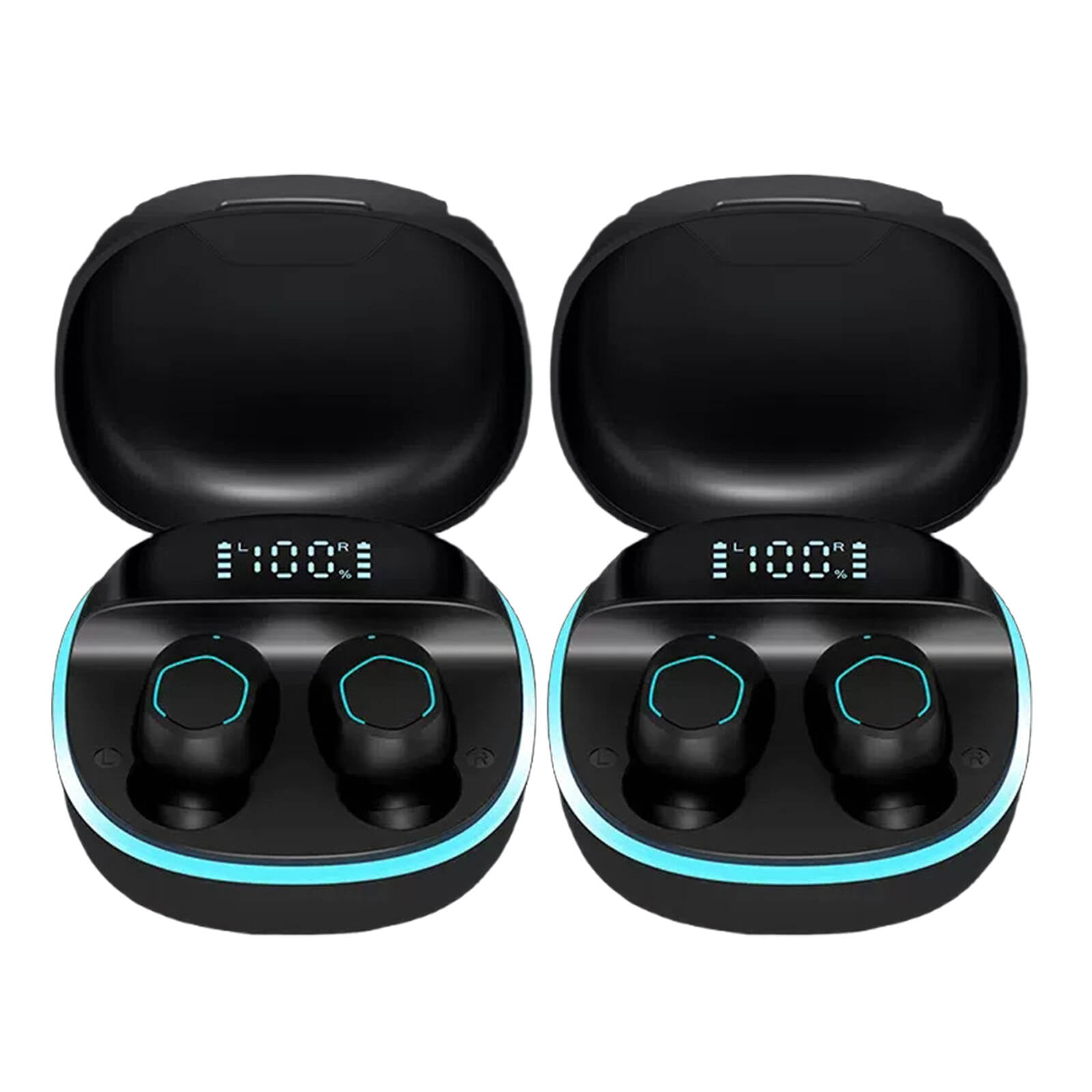 GJX 2Pcs Ear Buds Clear Sound Wireless Earbuds Stable Connection ...