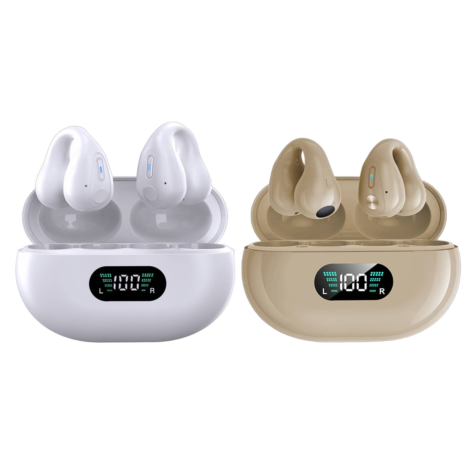 GJX 2Pcs Ear Buds Fits Securely in Place Wireless Earbuds Reliable for ...