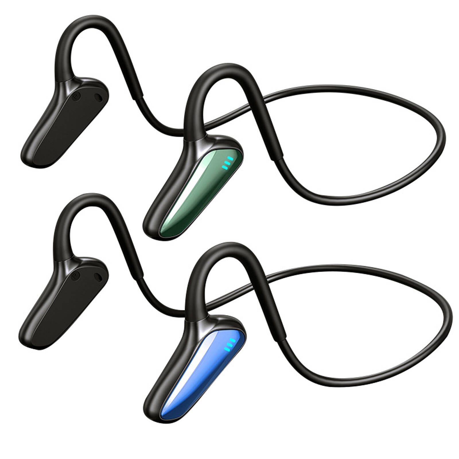 GJX 2Pcs Ear Buds Hd Mic Wireless Earbuds No Lag Headphones Wireless ...