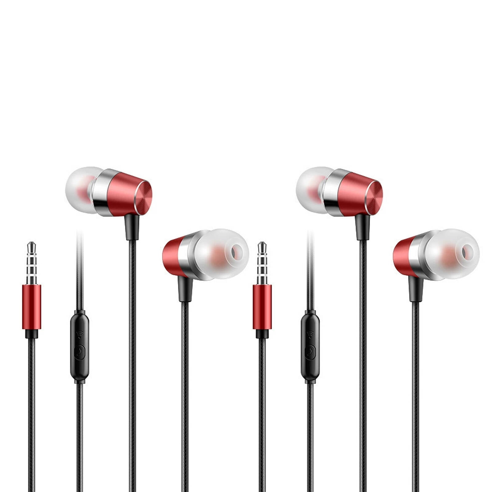 GJX 2Pcs Ear Buds Noise Isolation Wireless Earbuds Rich Soundstage ...