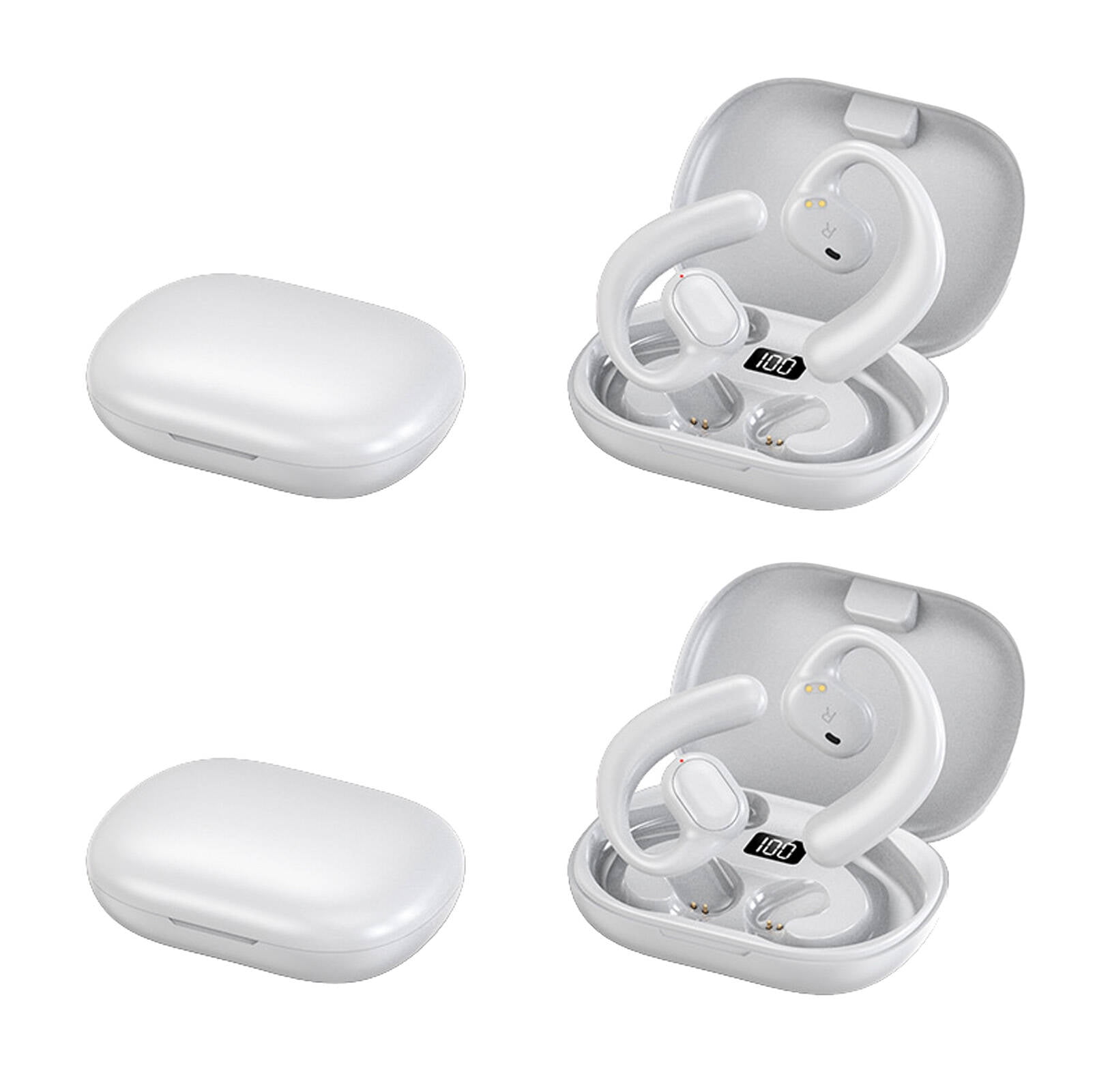 GJX 2Pcs Ear Buds Provides Full Knee Coverage Wireless Earbuds Protects ...
