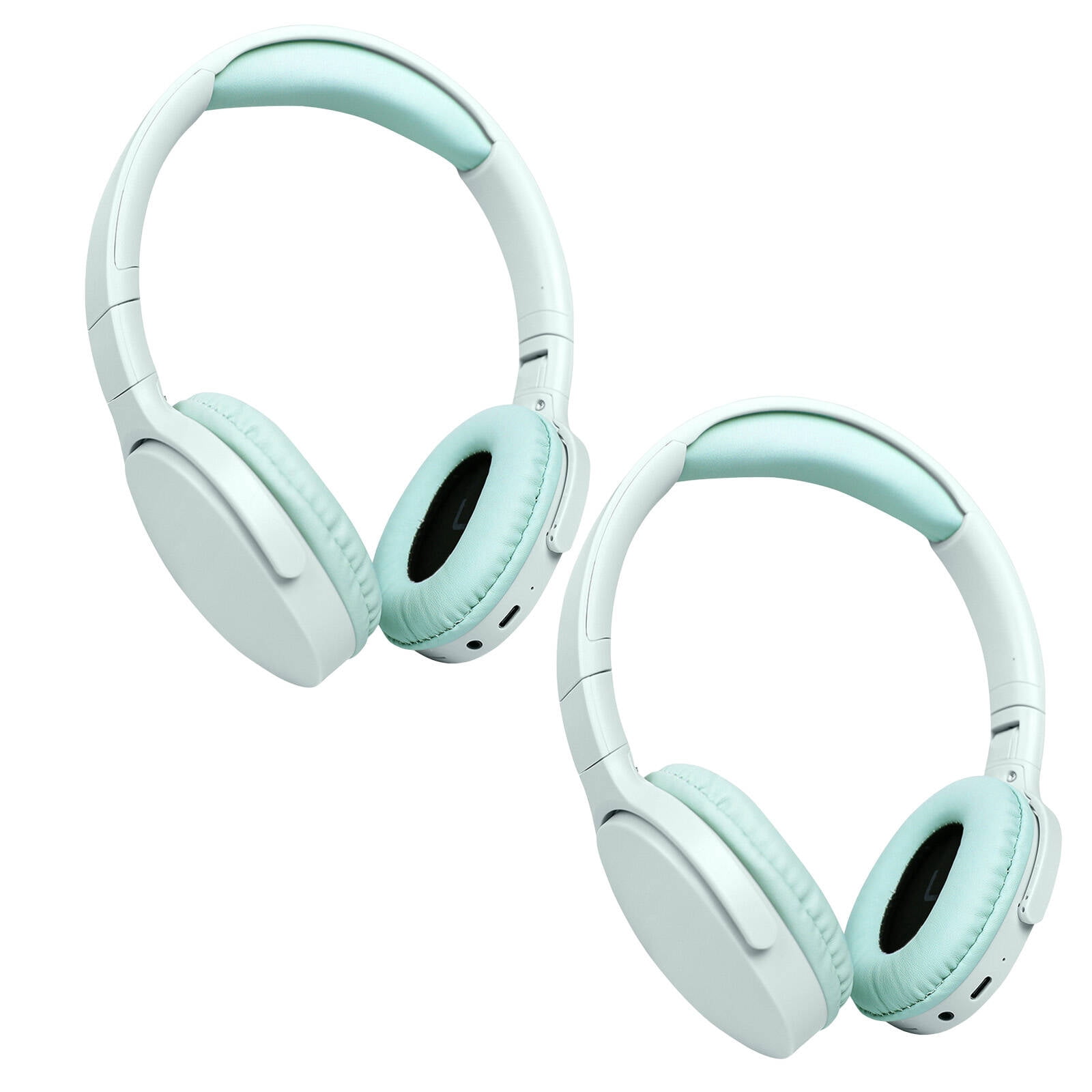 GJX 2Pcs Ear Buds Rich Bass Wireless Earbuds Easy Pairing Headphones ...