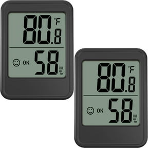 VOCOO Digital Temperature and Humidity Meter with Large LCD Display ...