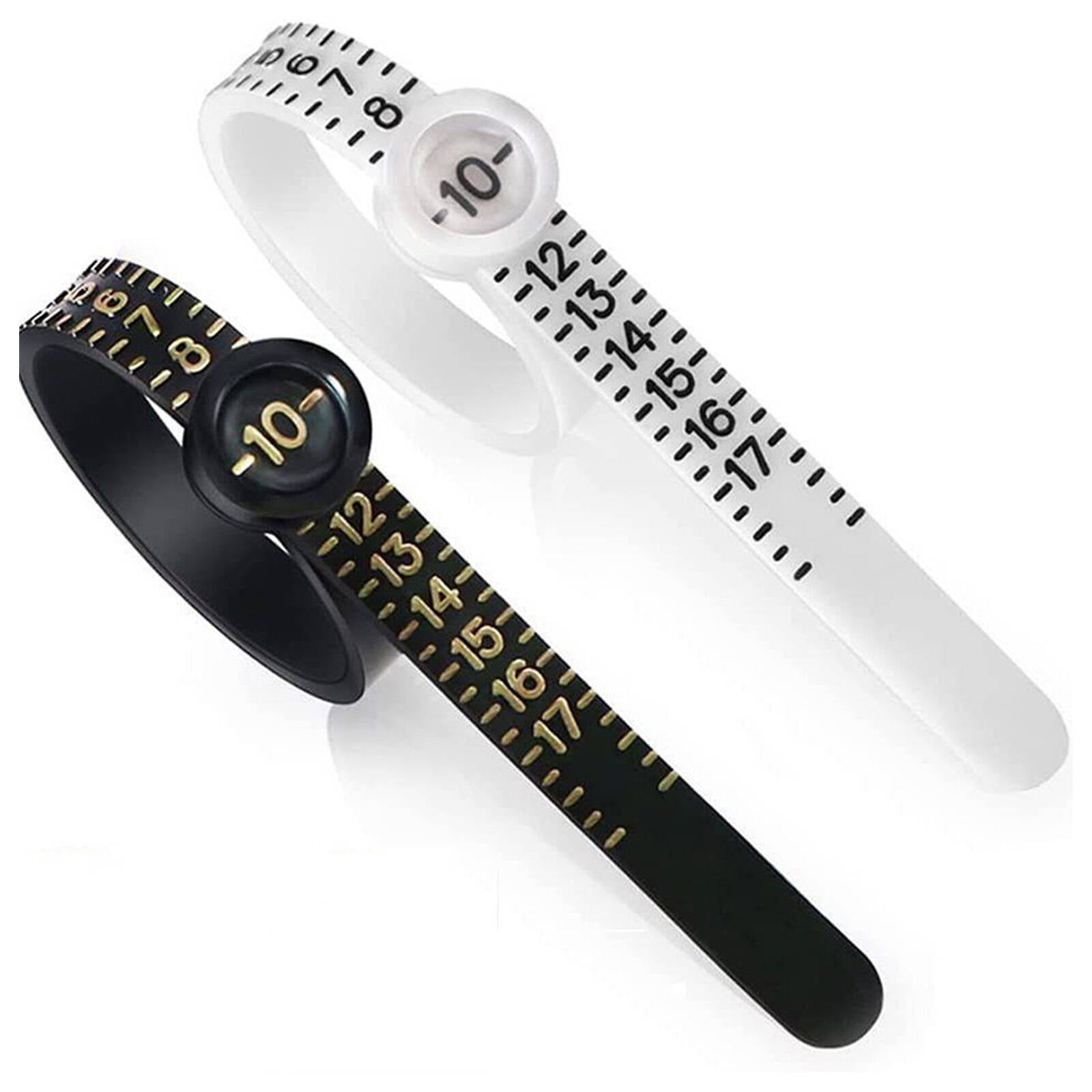 GJX 2Pcs Jewelry Sizing Tool Built-In Magnifier Ring Sizer for Women ...