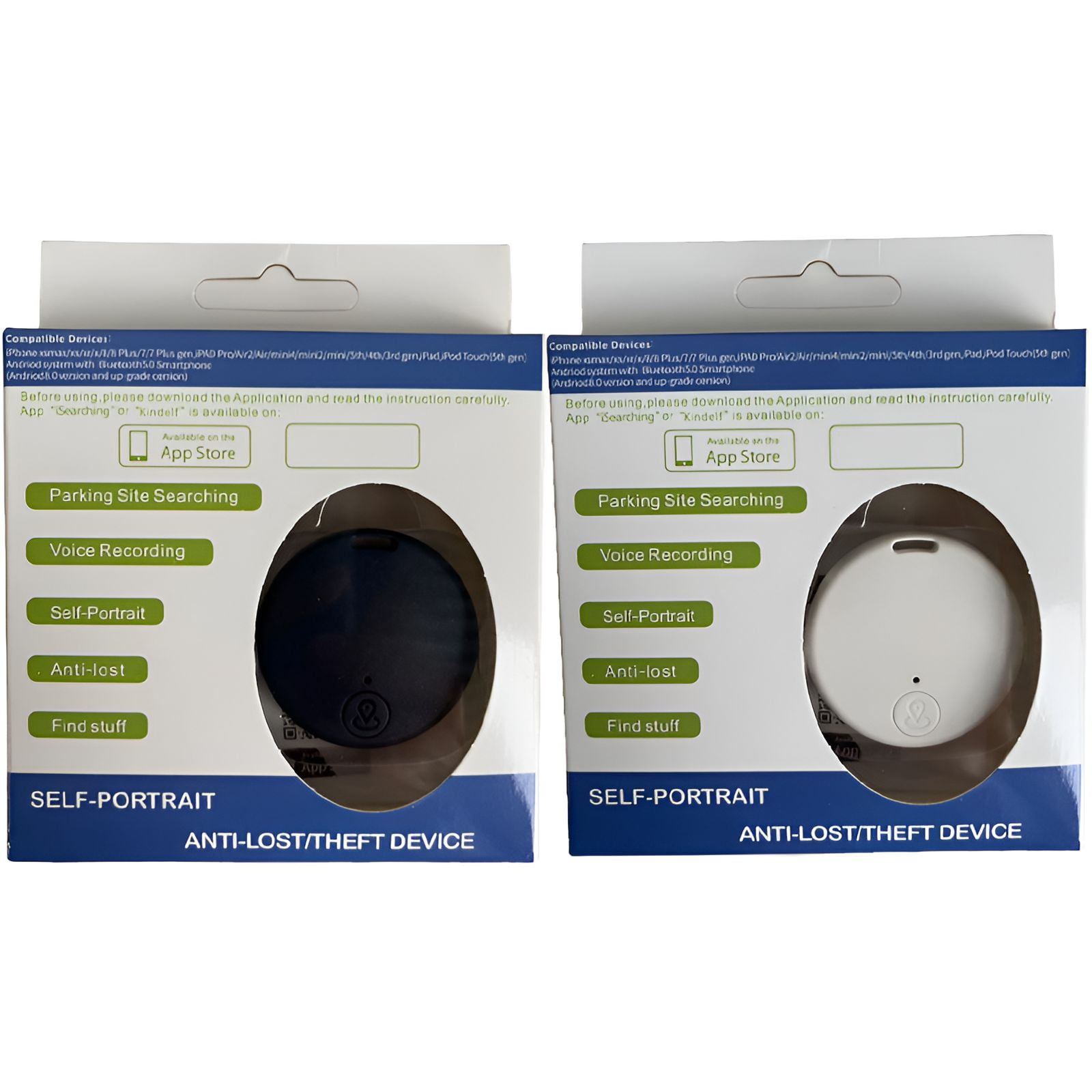 GJX 2Pcs Key Finder,Single Tap Find Ease Gps Tracker,Tracks Wallets ...