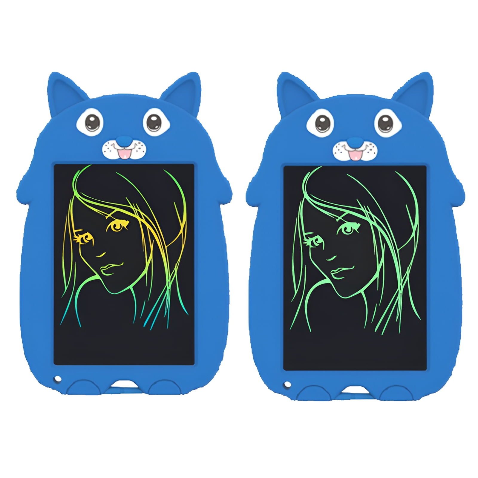 GJX 2Pcs Lcd Writing Tablet for Kids,Gentle Pen Roll Writing Tablet ...