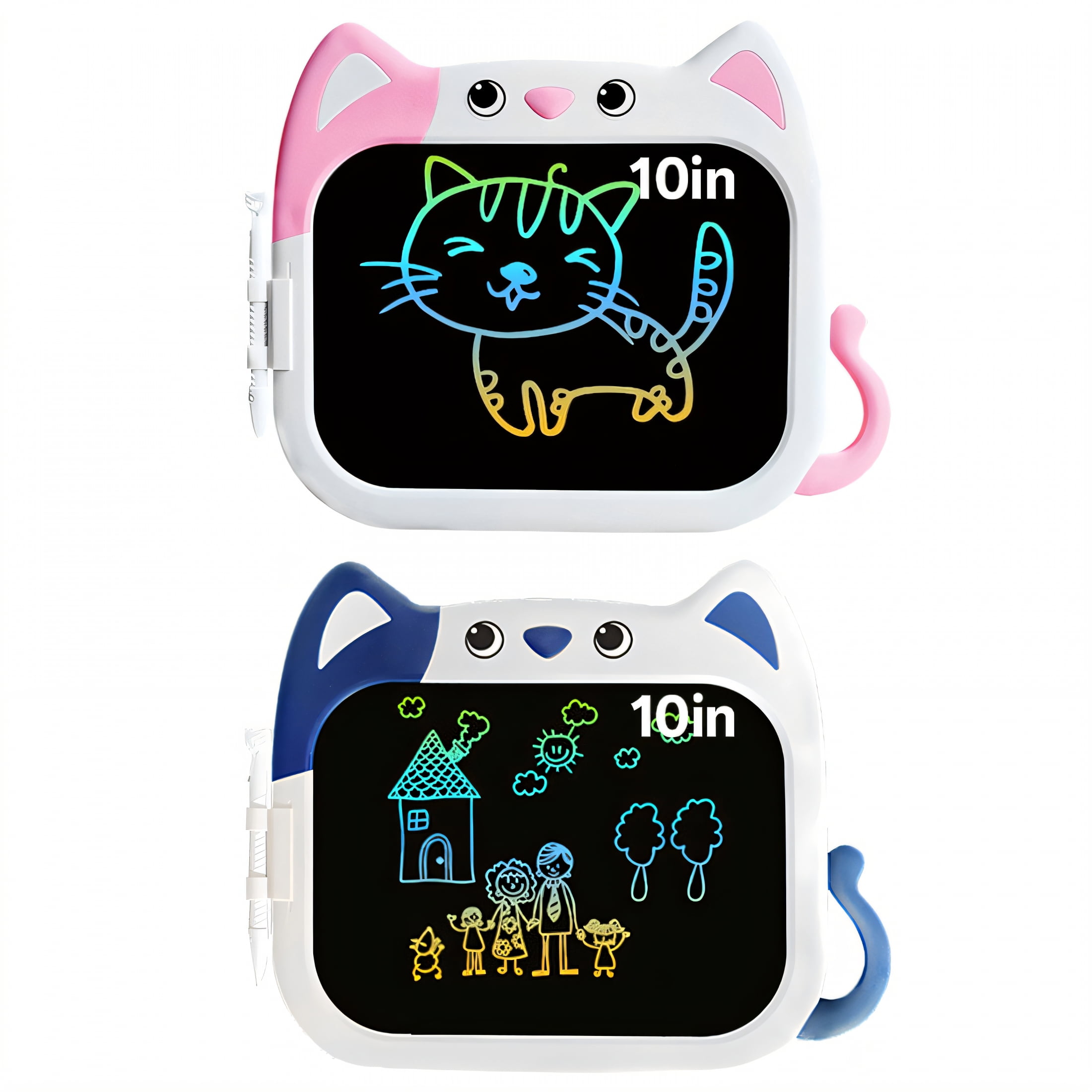 GJX 2Pcs LCD Writing Tablet for Kids,10" Drawing Board,ABS Kids Drawing ...