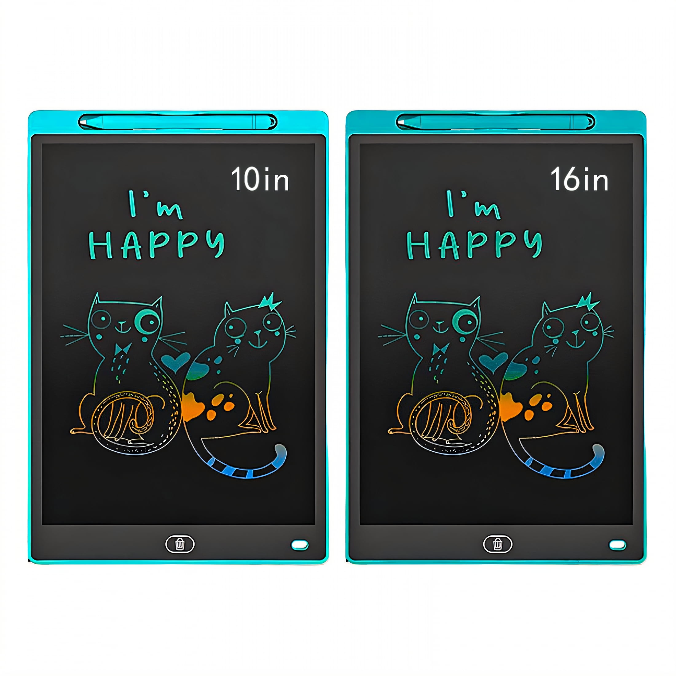 GJX 2Pcs LCD Writing Tablet for Kids,10" Kids Drawing Pad,ABS Doodle ...