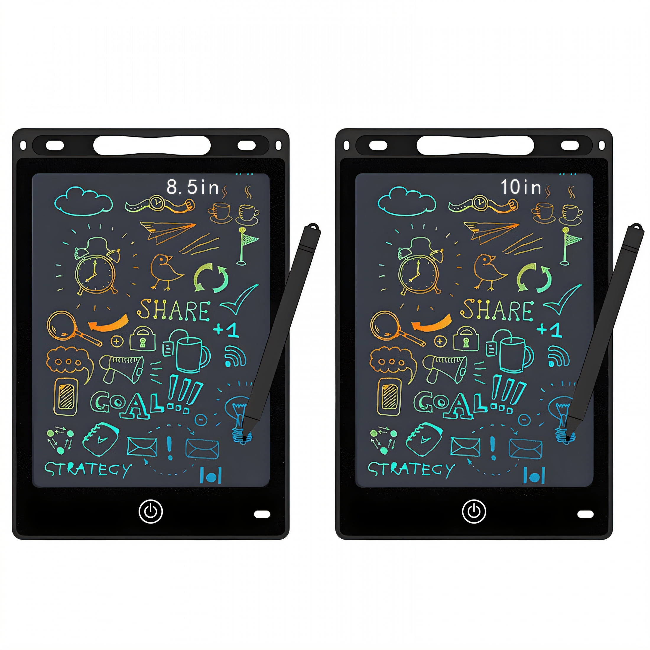 GJX 2Pcs LCD Writing Tablet for Kids,8.5" Writing Tablet,ABS Mess Free ...