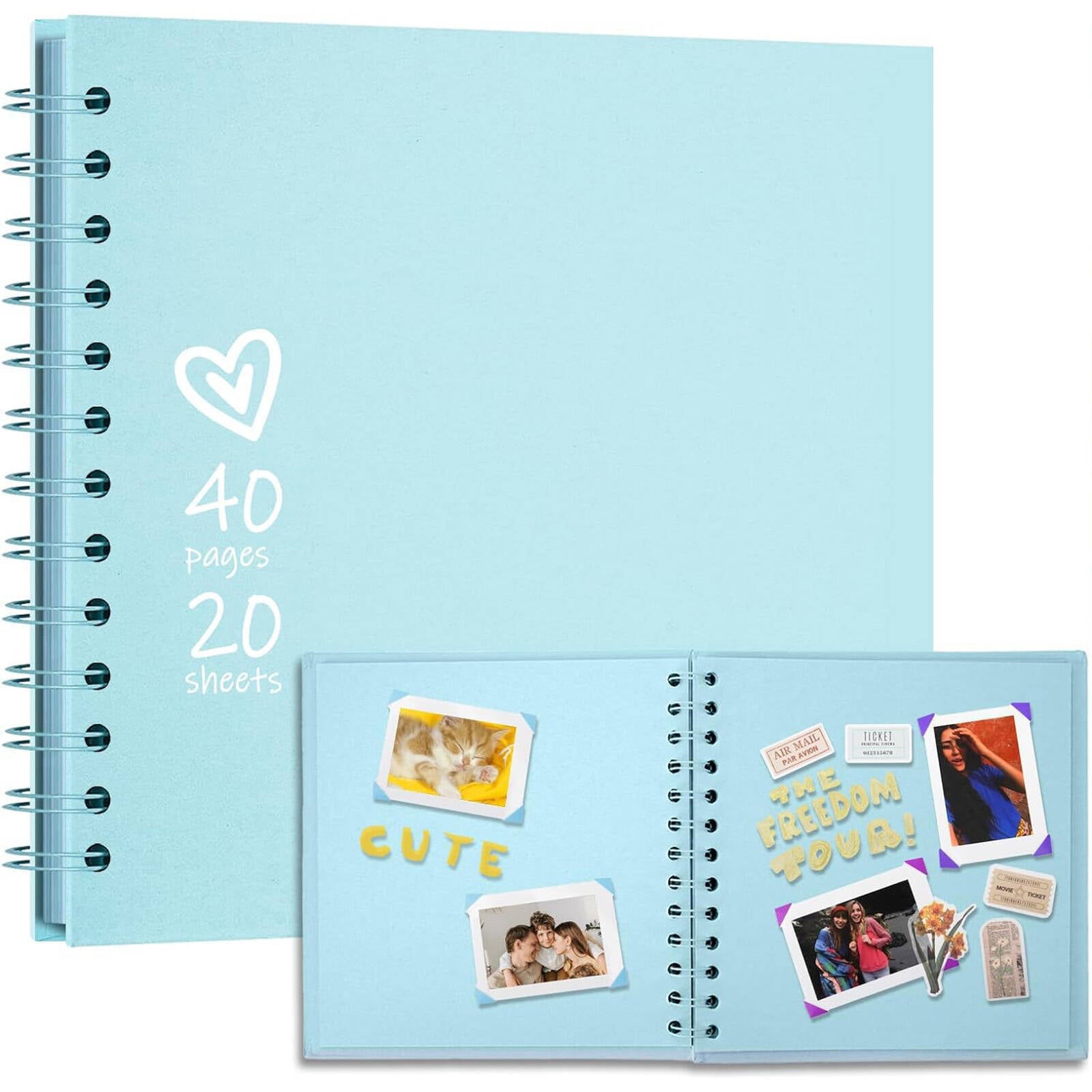 CCOCC Scrapbook,Expandable Spiral Binding Scrapbook Album for More ...