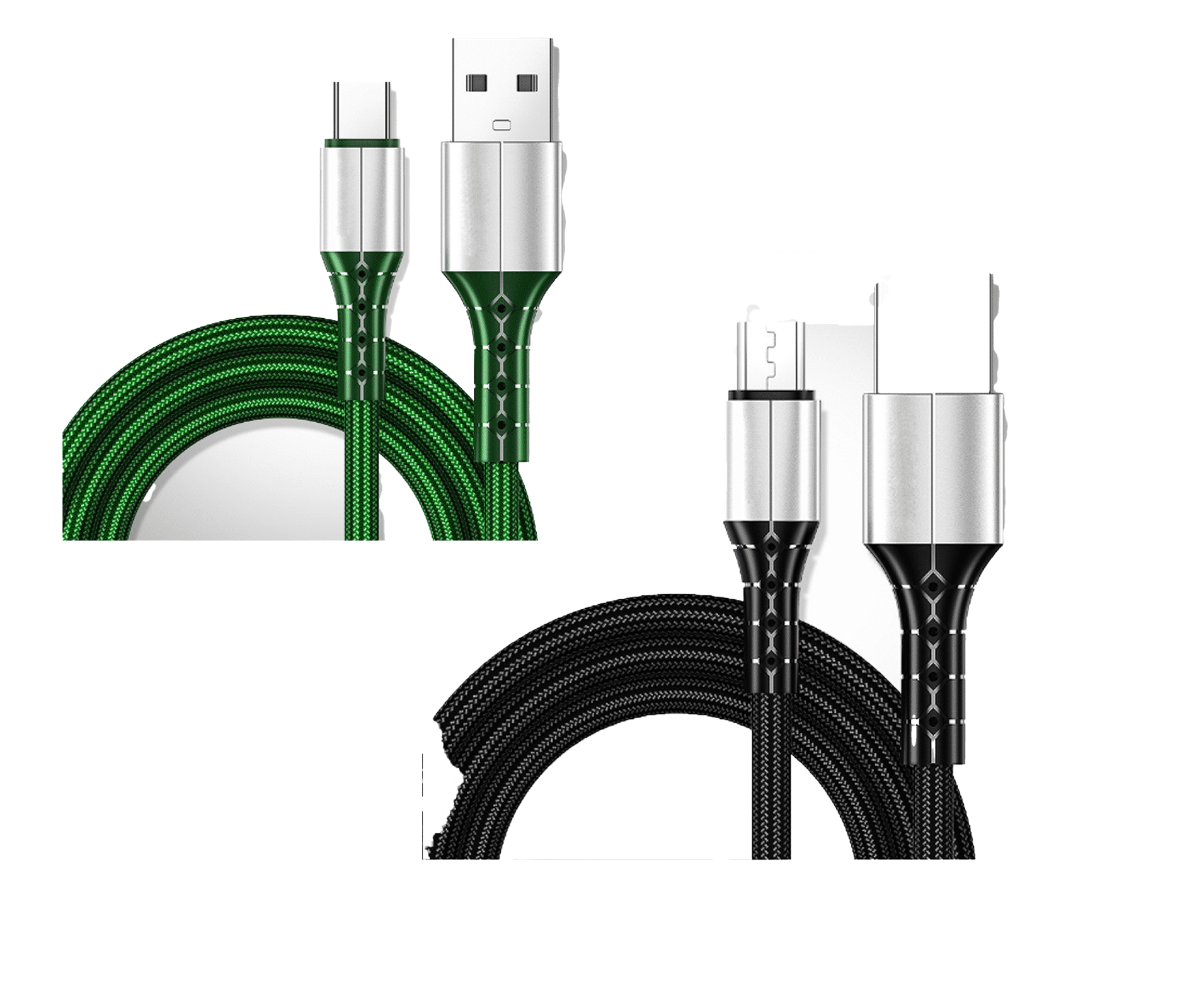 GJX 2Pcs USB Cable,Fast Charging Android Charger Cable,Micro USB Cable ...