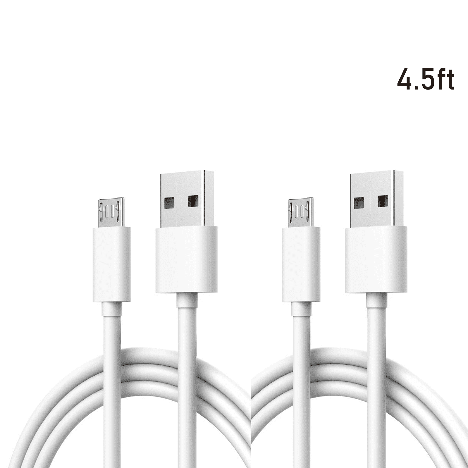 GJX 2Pcs USB Cable High-Speed Charging Android Charger Cable,Micro USB ...