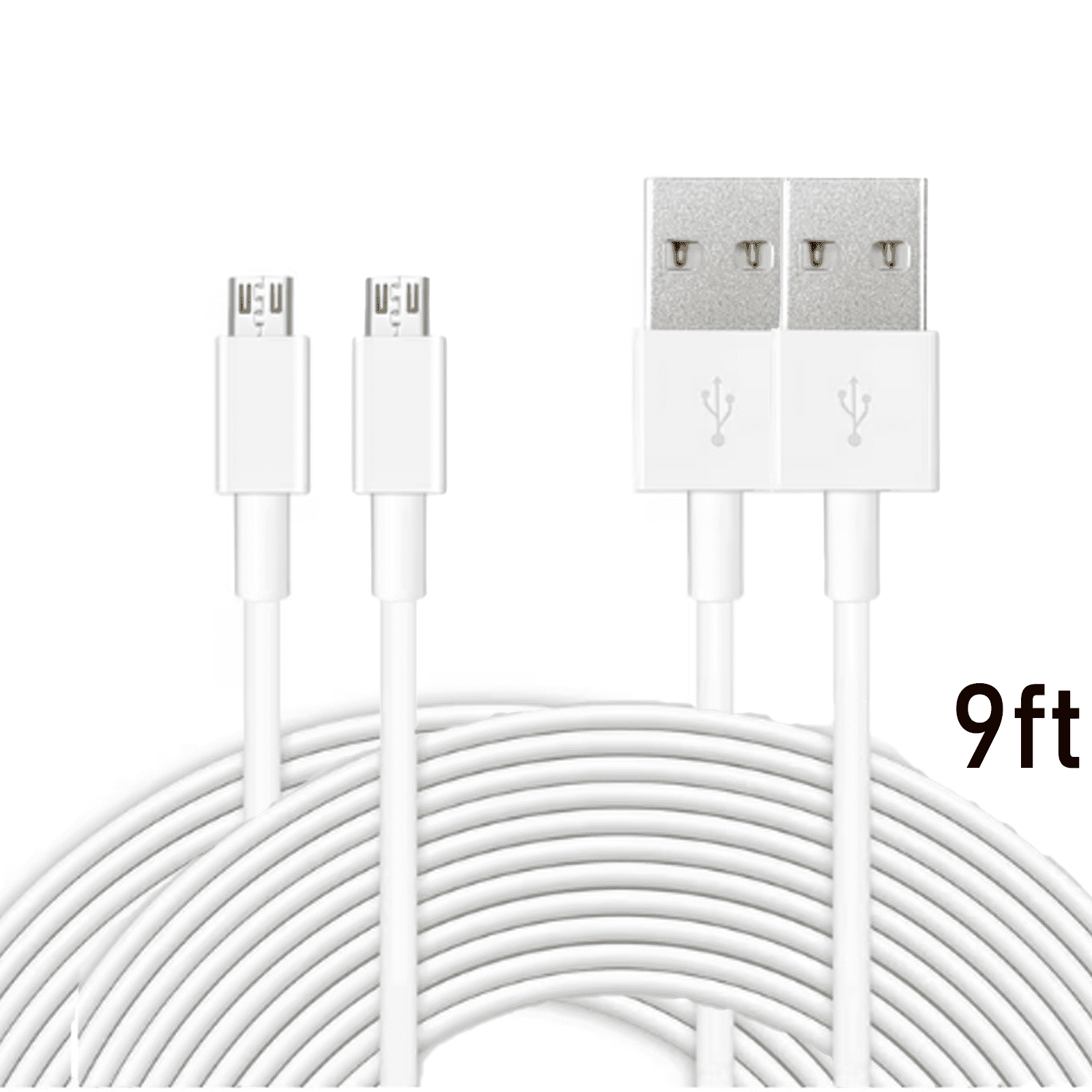 GJX 2Pcs USB Cable High-Speed Charging Android Charger Cable,Micro USB ...