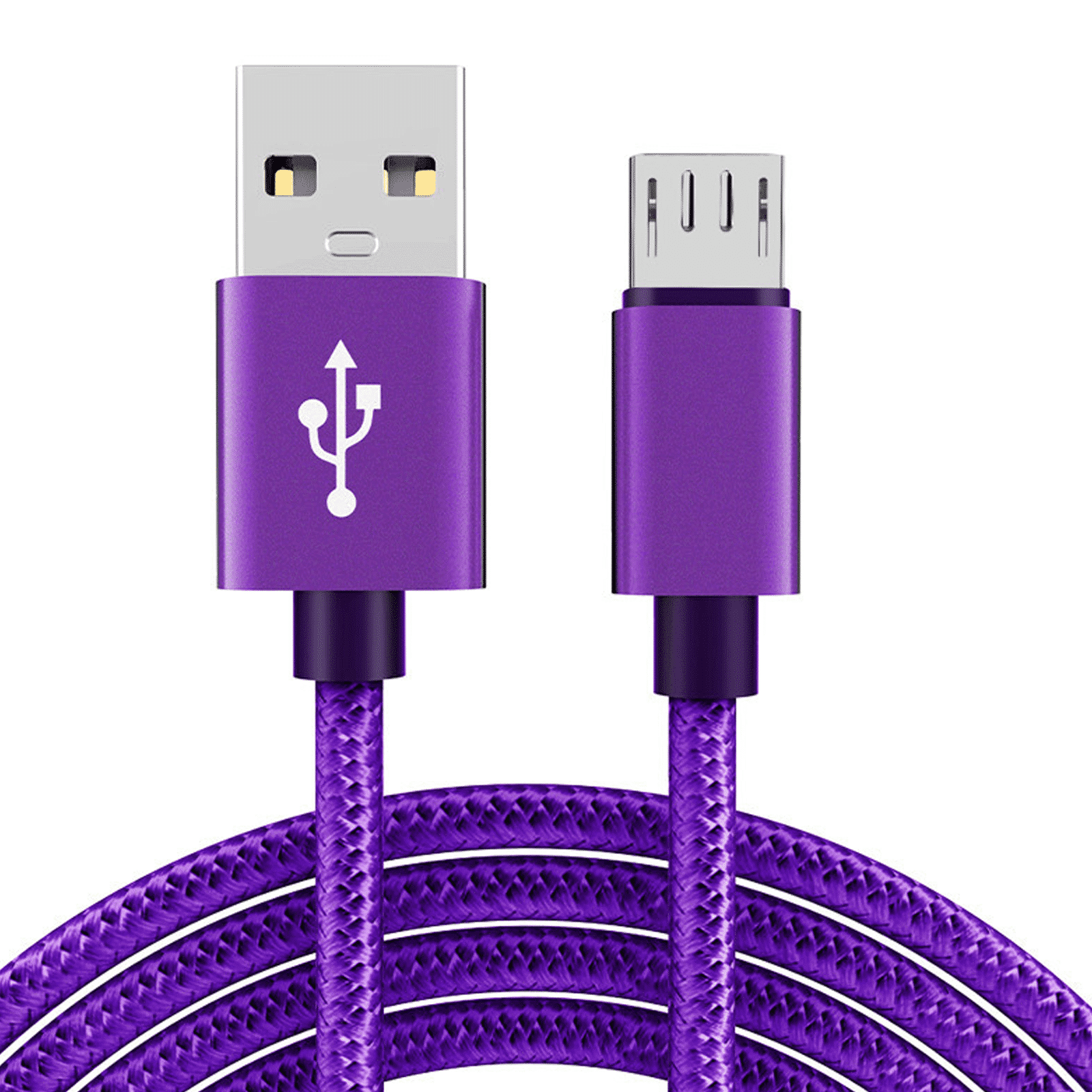 GJX 2Pcs USB Cable High-Speed Charging Android Charger Cable,Micro USB ...
