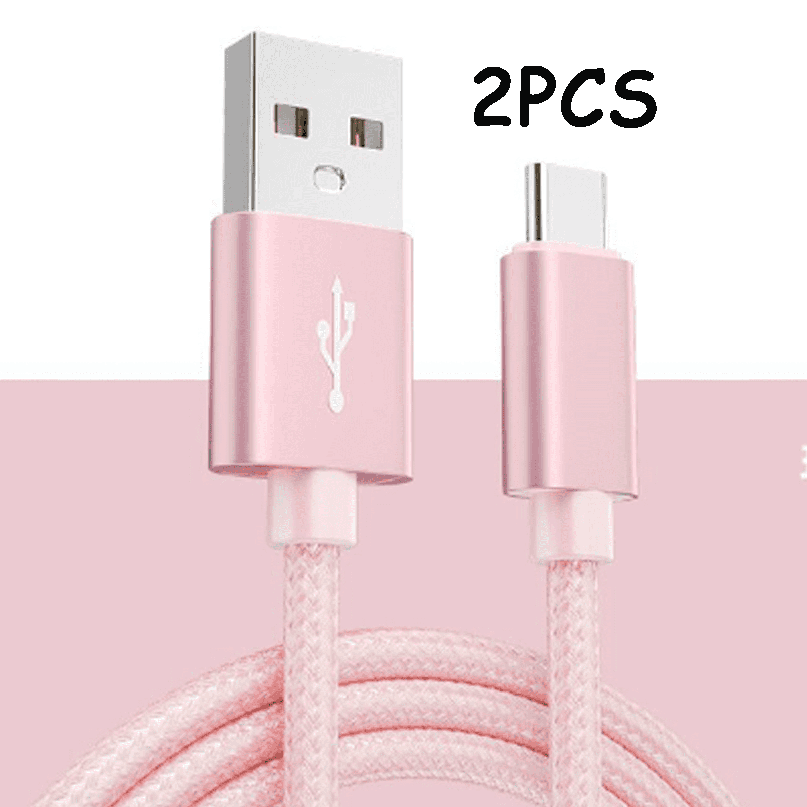 GJX 2Pcs USB Cable Super Fast Charging Android Charger Cable,Nylon ...