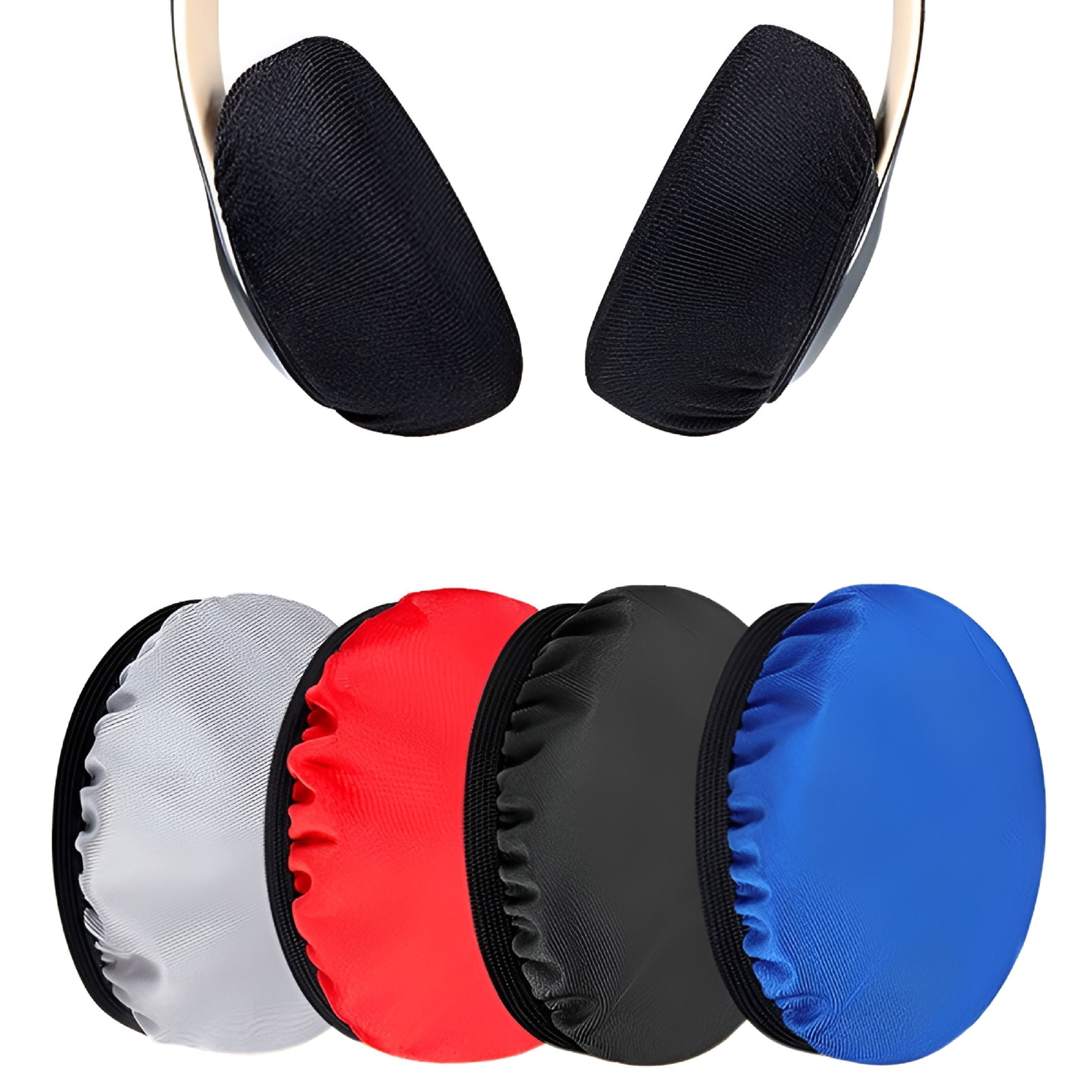 GJX 2Pcs Universal Stretchable Headphone Replacement Washable Ear Cup ...