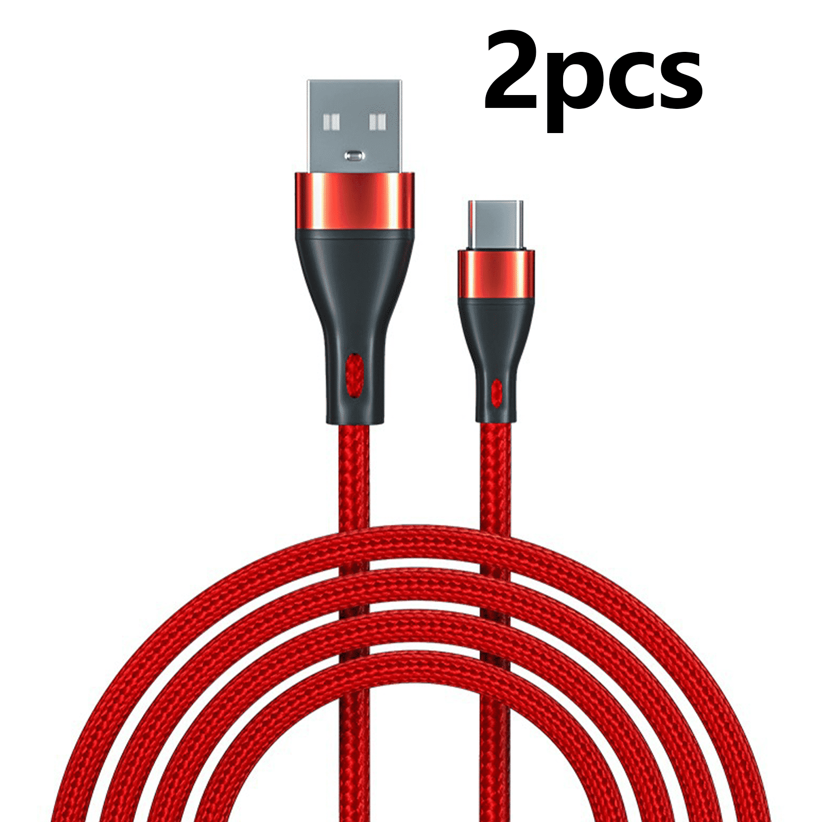 GJX 2Pcs Usb C Cable 10 Ft Type C Cable Long Usb C Cable,Red - Walmart.com
