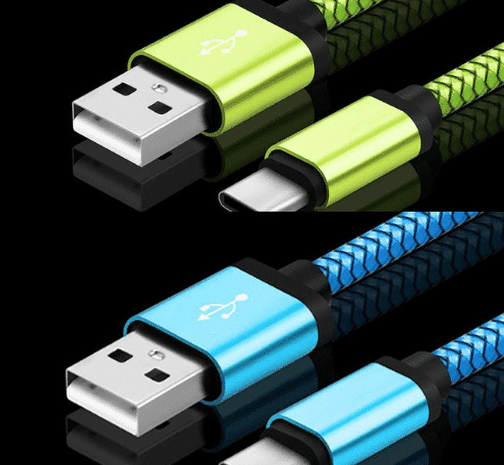 GJX 2Pcs Usb Cable,Color-Coded Cables Micro Usb Cable,Easy ...