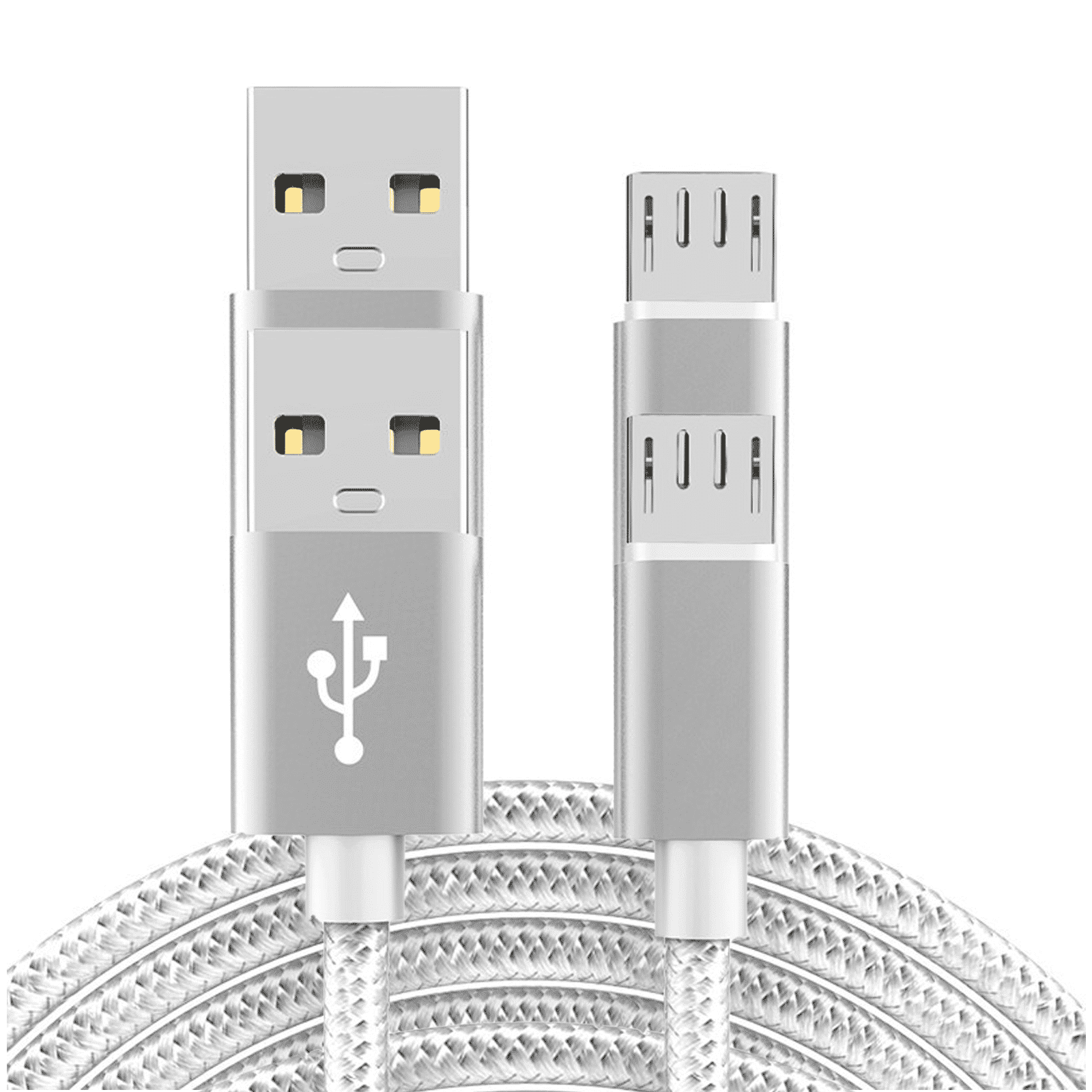 GJX 2Pcs Usb Cable,Fast Charging Micro Usb Cable,Oxidation-Resistant No ...