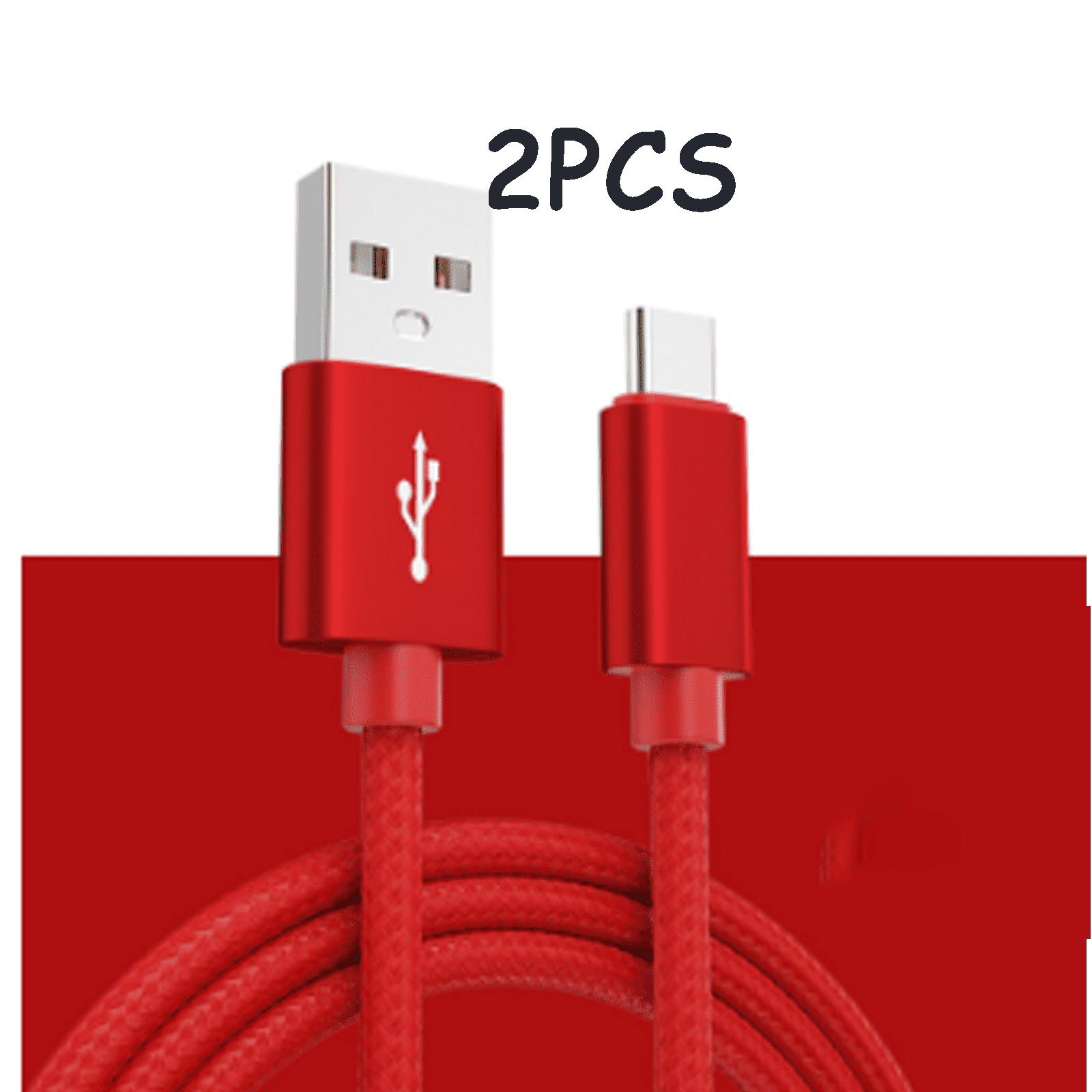 GJX 2Pcs Usb Cable,Reinforced Connector Micro Usb Cable,Heat-Resistant ...