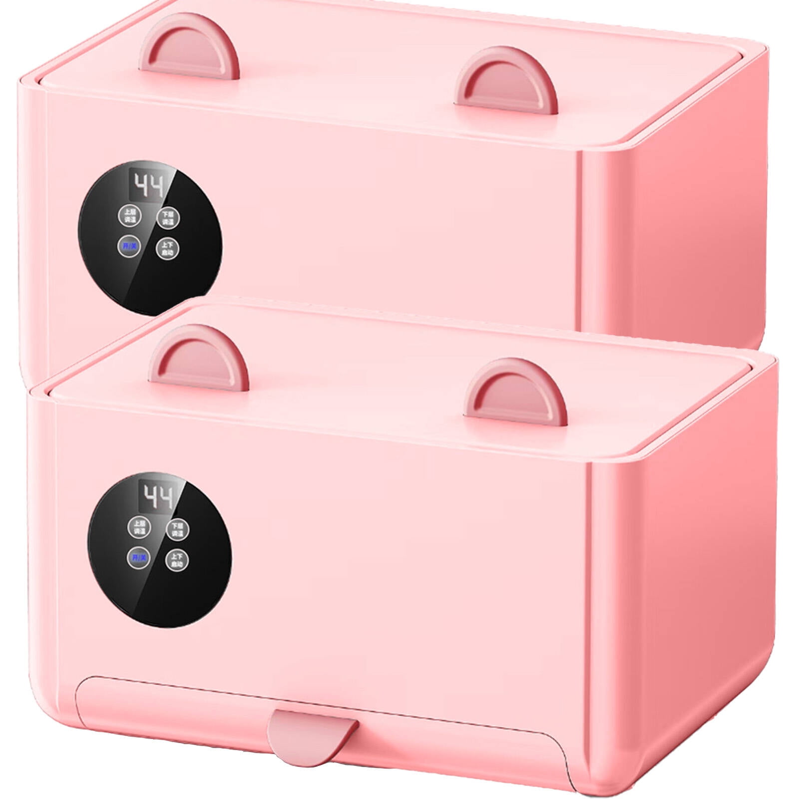 GJX 2Pcs Wipe Warmer,4-Temperature Settings Baby Wipes,One-Handed ...