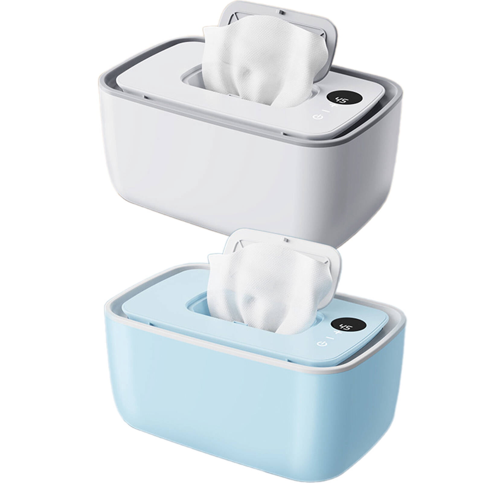 GJX 2Pcs Wipe Warmer,Real-Time Smart Temperature Monitoring Baby Wipes ...