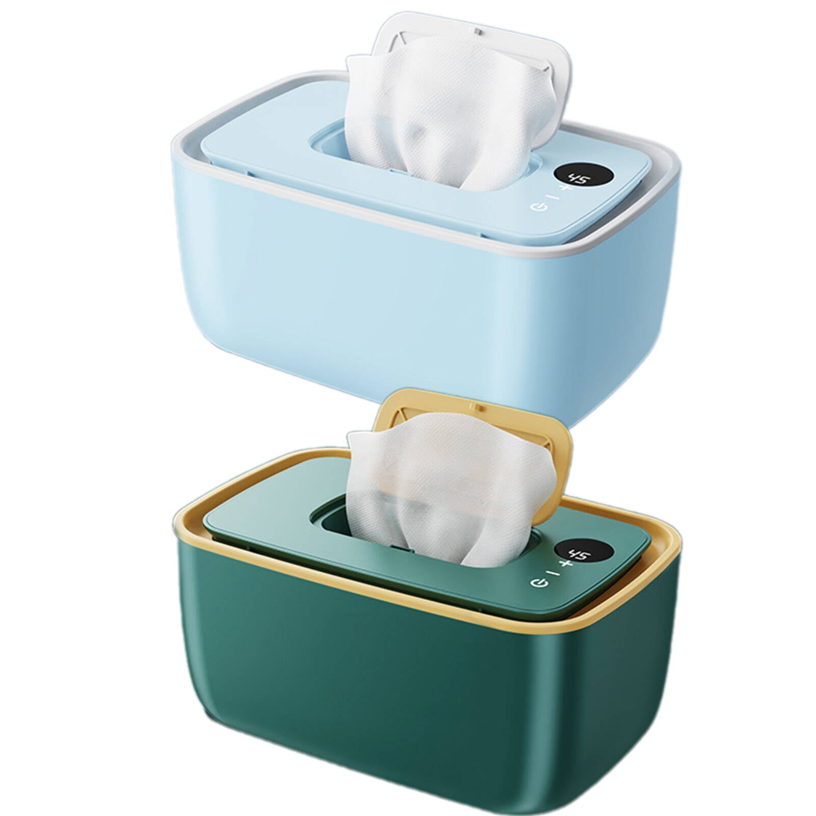 GJX 2Pcs Wipe Warmer,Top-Down Heating Baby Wipes,Smart Temperature ...