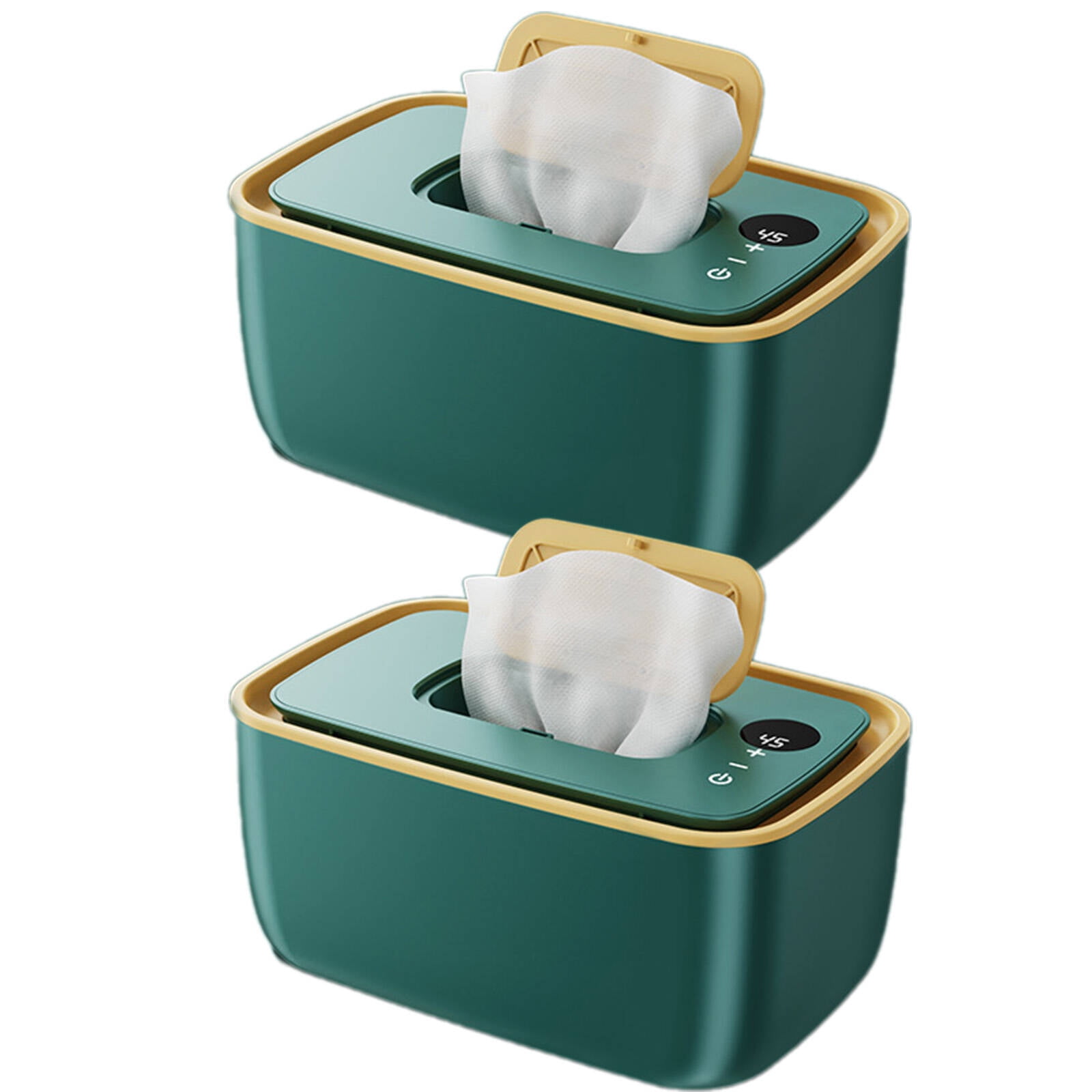 GJX 2Pcs Wipe Warmer,Top-Down Heating Baby Wipes,Smart Temperature Control Baby Wipe Warmer ...