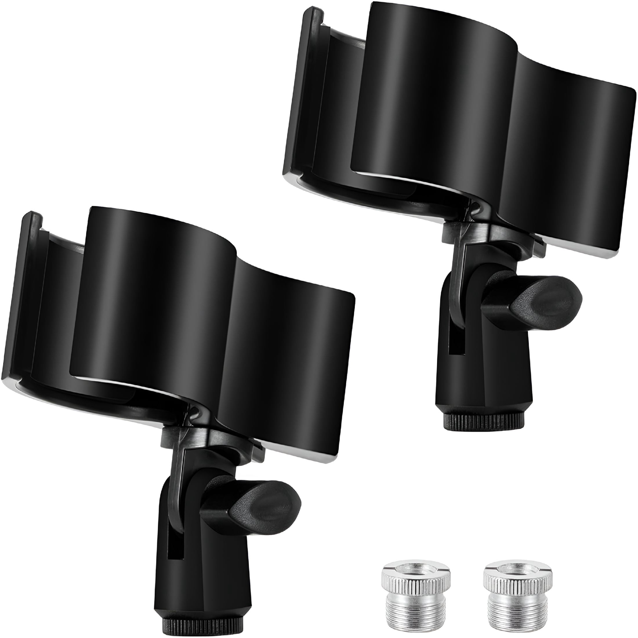 GJX 2pcs Microphone Clip, Adjustable Mic Holder for Microphones with ...