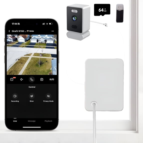 GJX 3MP 2K Window Camera,2.4GHz & WiFi Indoor Cameras for Home Security ...