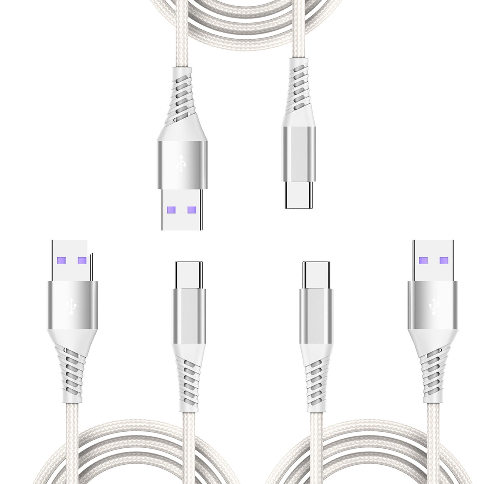 GJX 3Pack 10FT USB C Cable,Nylon Braided USB to USB C Cable,66W Super ...