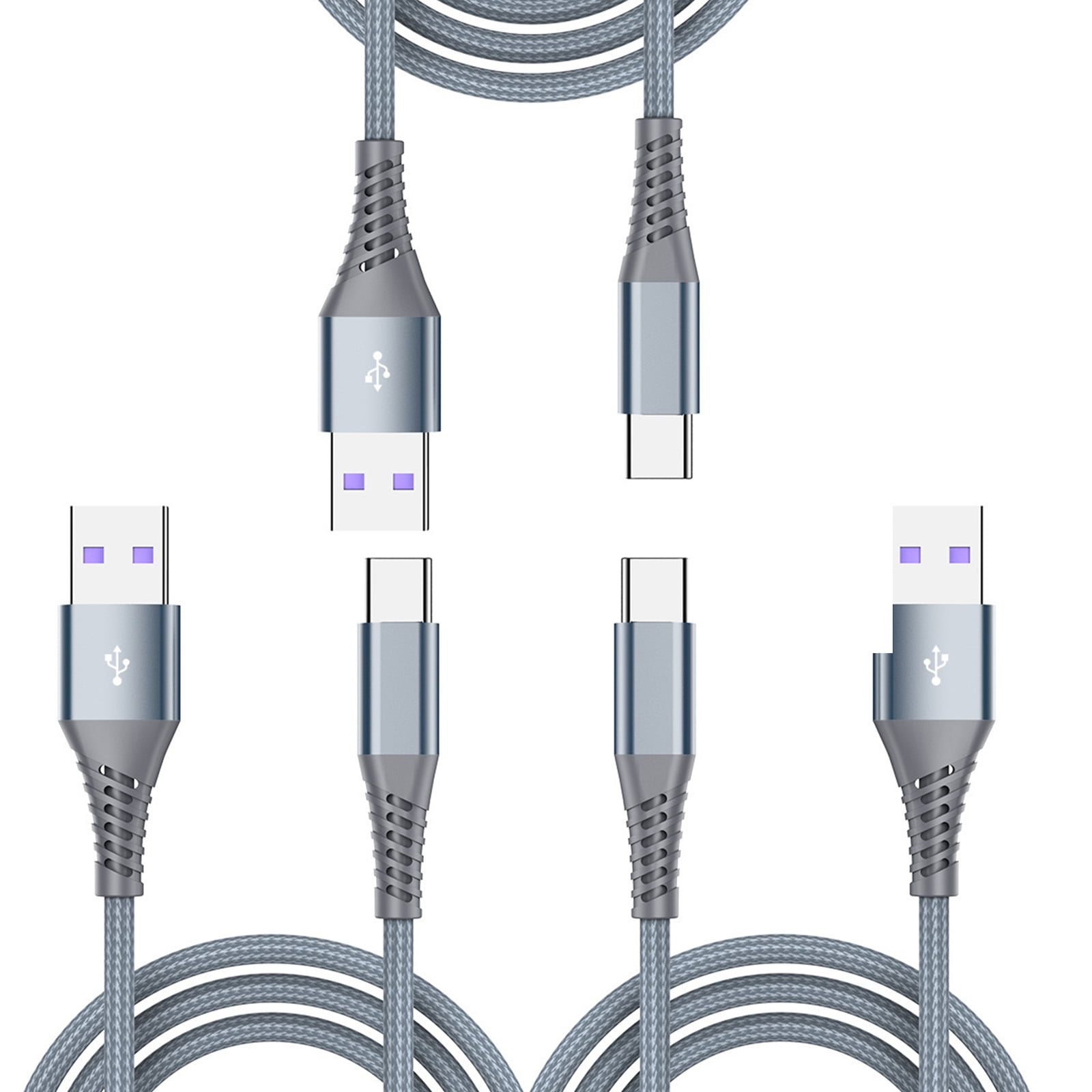 GJX 3Pack 10FT USB C Cable,Nylon Braided USB to USB C Cable,66W Super ...