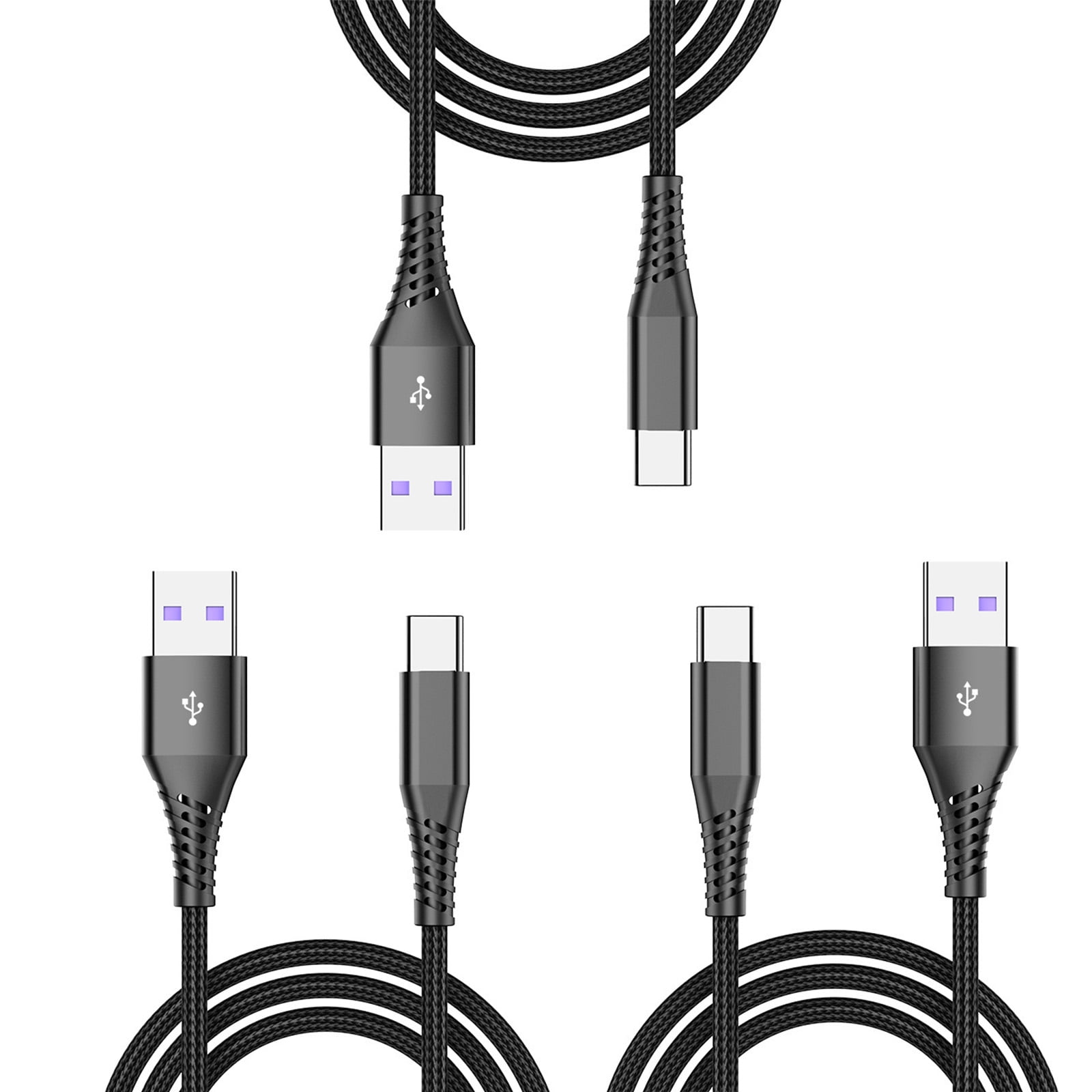 GJX 3Pack 10FT USB C Cable,Nylon Braided USB to USB C Cable,66W Super ...