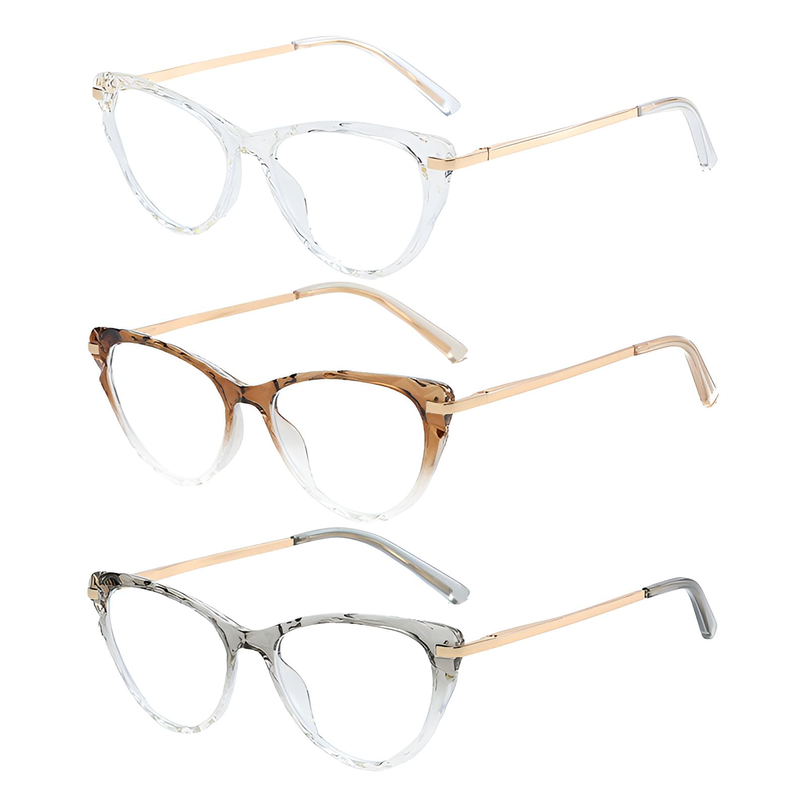 GJX 3Pcs Blue Light Blocking Glasses Women,Flexible Wearing Experience ...