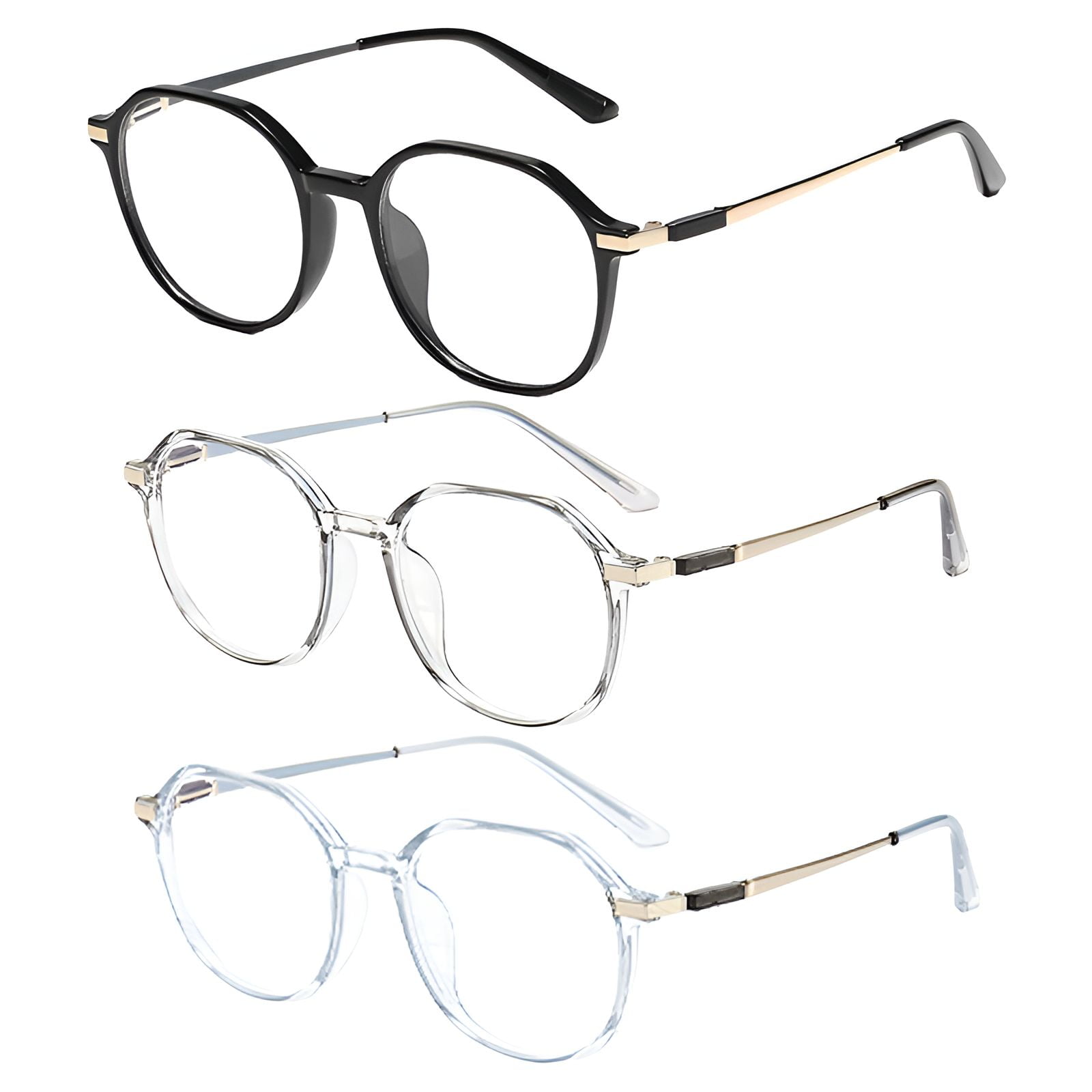 GJX 3Pcs Blue Light Glasses Men,Personalized Design Blue Light Glasses Men,Comfortable Wearing ...