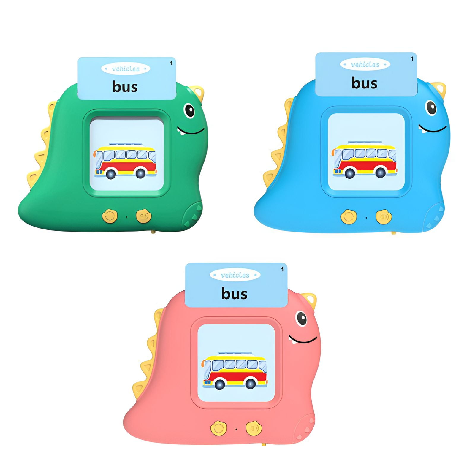 GJX 3Pcs Talking Flash Cards for Toddlers,Early Education Speech ...