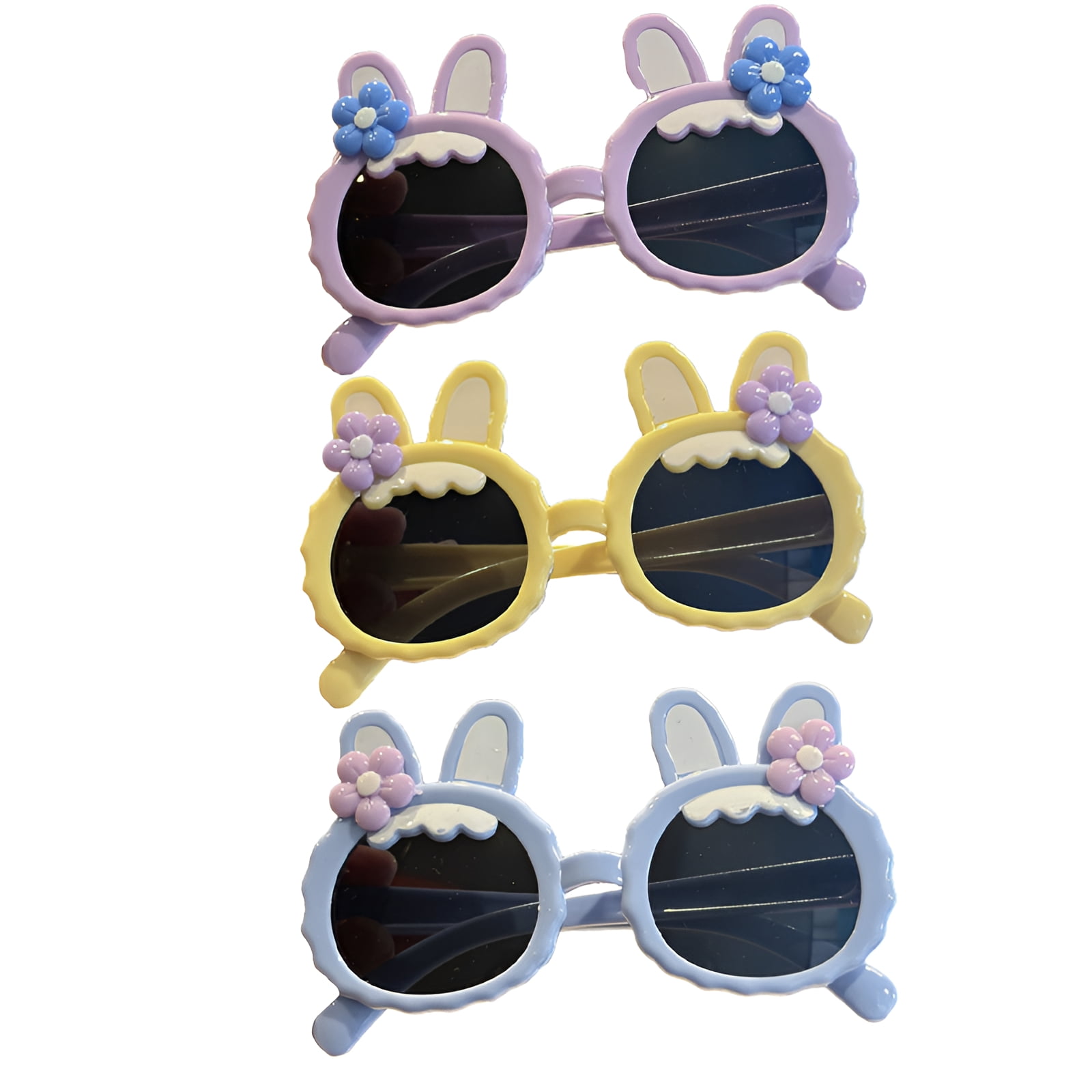GJX 3Pcs Toddler Sunglasses,Eye-Catching Frame Design Kid Sunglasses,Sun-Blocking Eye Coverage ...