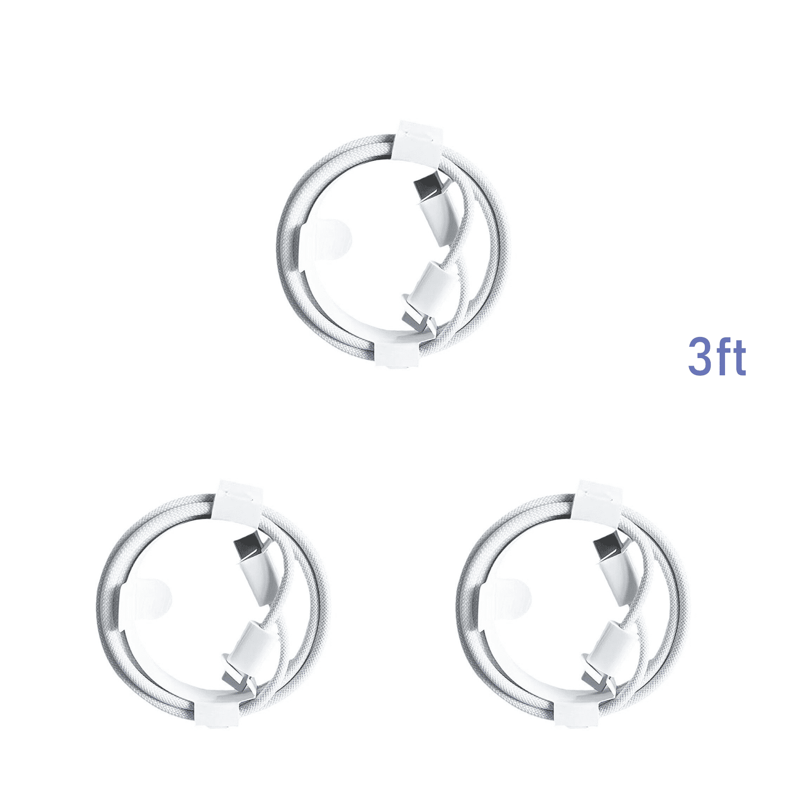 GJX 3Pcs Usb Cable,Fast Charging Micro Usb Cable,One Cable for All ...