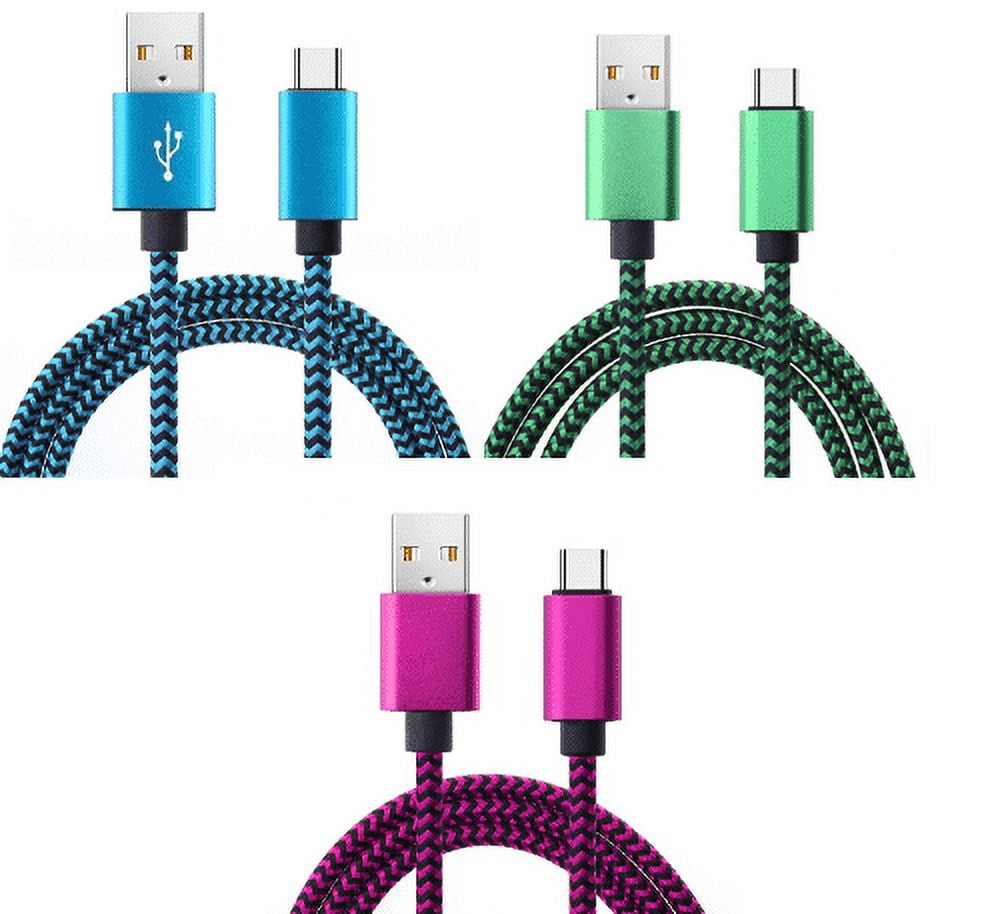 GJX 3Pcs Usb Cable,Fast Data Transfer Micro Usb Cable,Charging Speed ...