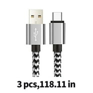Cable Matters 3-Pack Extreme Flexible Short USB A to USB C Cable 1ft in ...