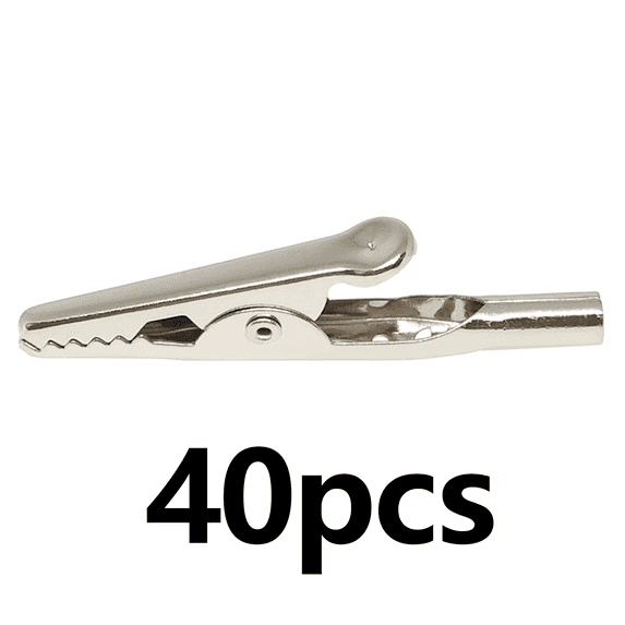 GJX 40Pcs Alligator Clips Mini Alligator Clips Electrical Without Wires ...