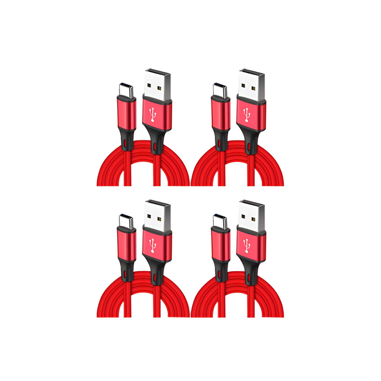 GJX 4Pcs 4 in 1 Charging Cable,Avoids Slow Charging 4 in 1 Usb Charging ...