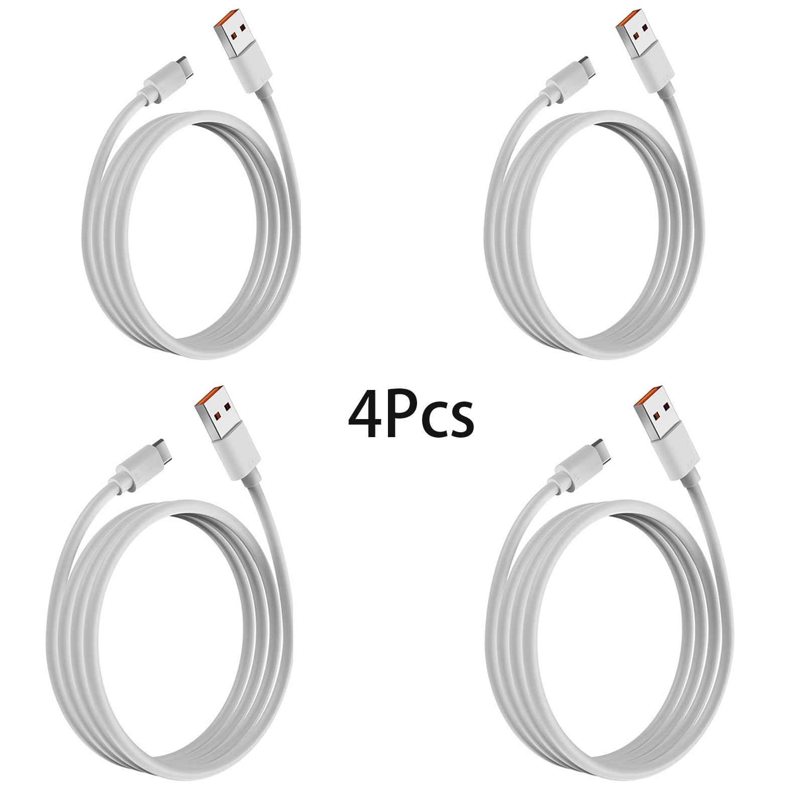 GJX 4Pcs 6.6FT USB C Cable,66W Fast Charging,6A High Current Output ...
