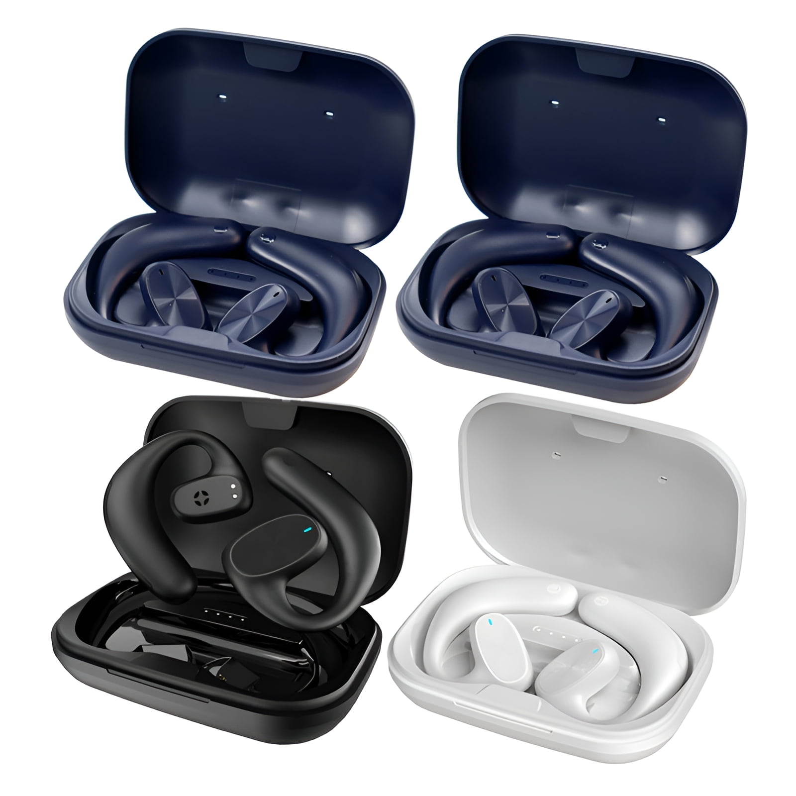 GJX 4Pcs Bone Conduction Headphones,Ear Hook Design Open Ear Headphones ...