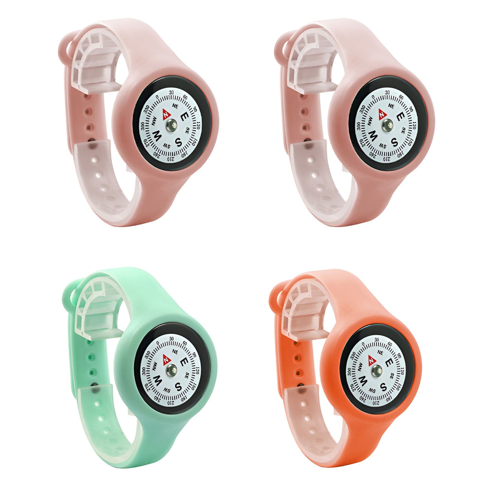 GJX 4Pcs Compass Hiking Survival,Easy to Adjust Compass,Waterproof ...