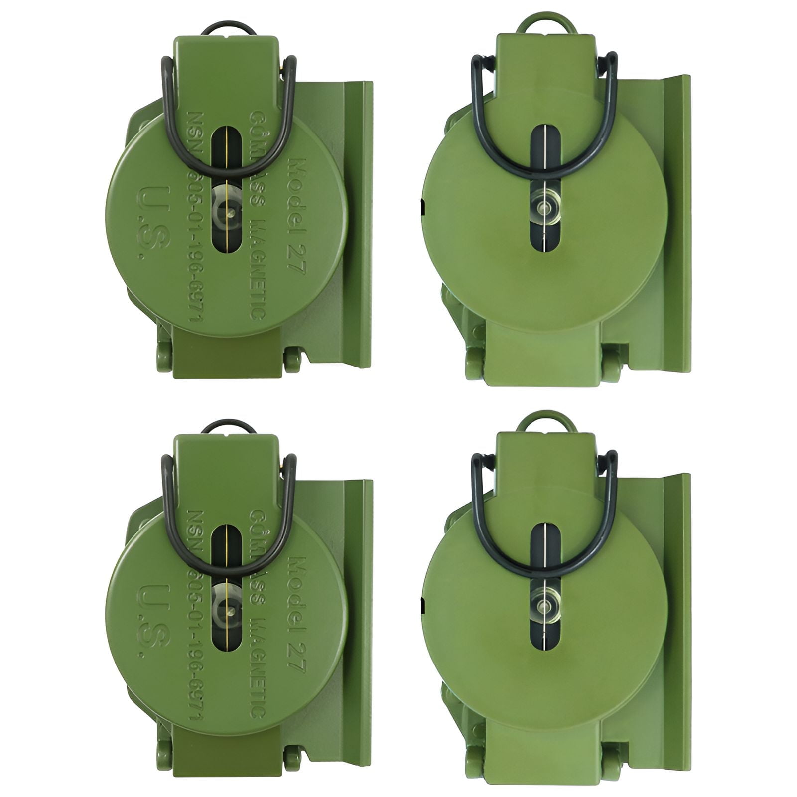 GJX 4Pcs Compass Hiking Survival,Good Waterproof Ability Compass for ...